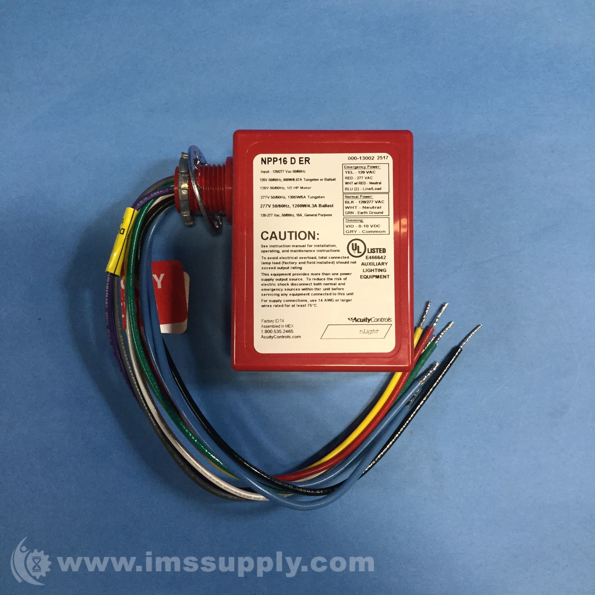 Acuity Controls NPP16-D-ER Power/Relay Pack - IMS Supply