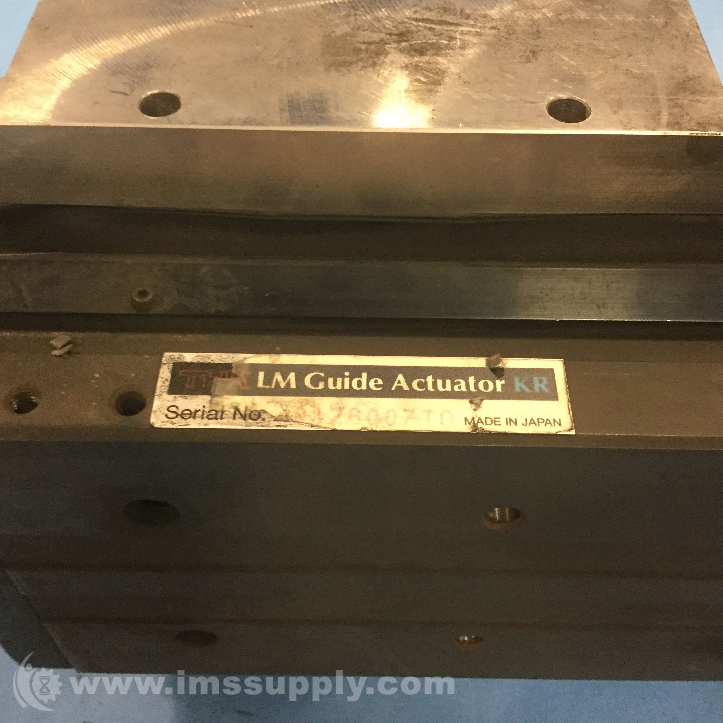Thk KR65 LM Guide Actuator, 31x15x6 - IMS Supply