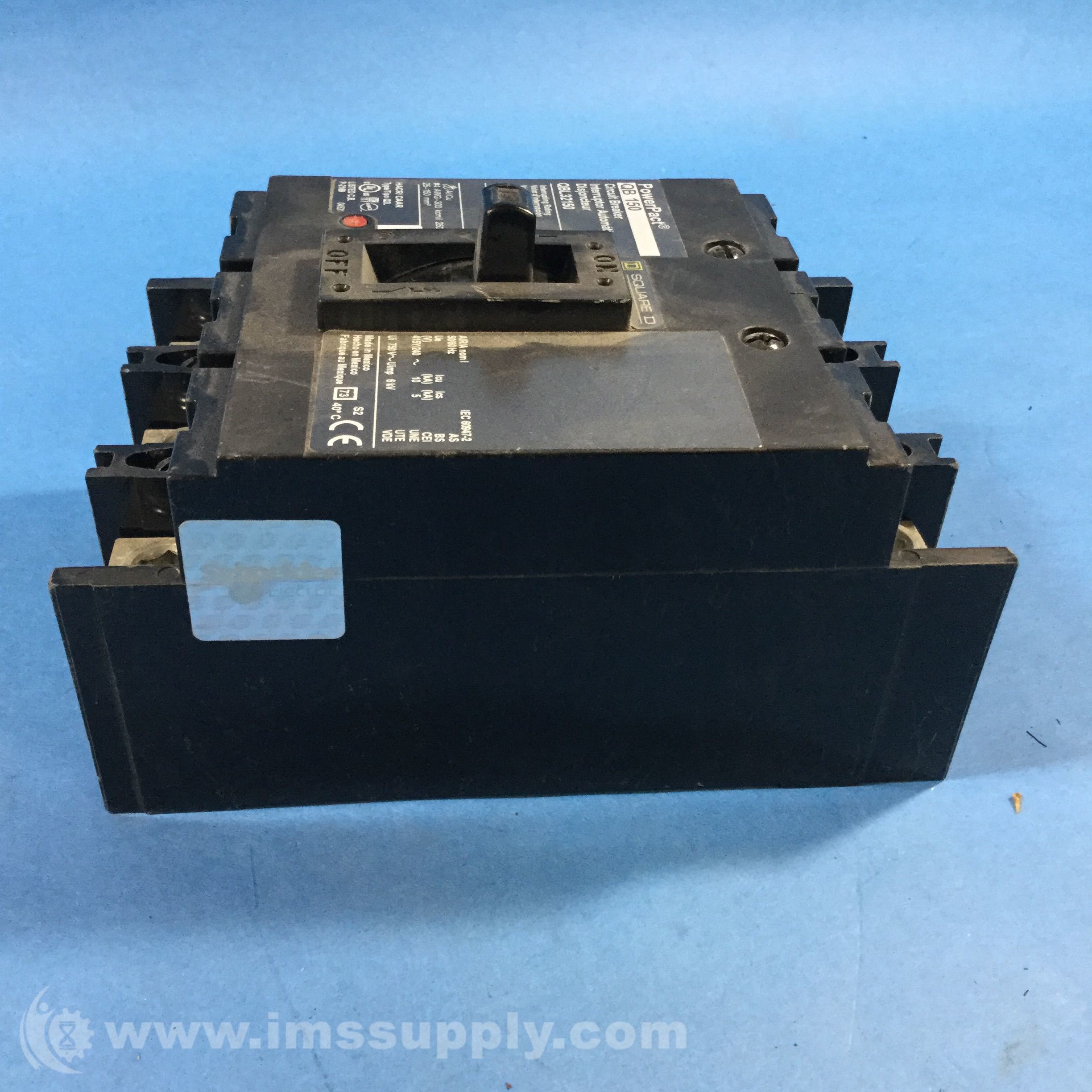 Square D QBL32150 Molded Case Circuit Breaker, 240V 150A, 3 Pole - IMS ...