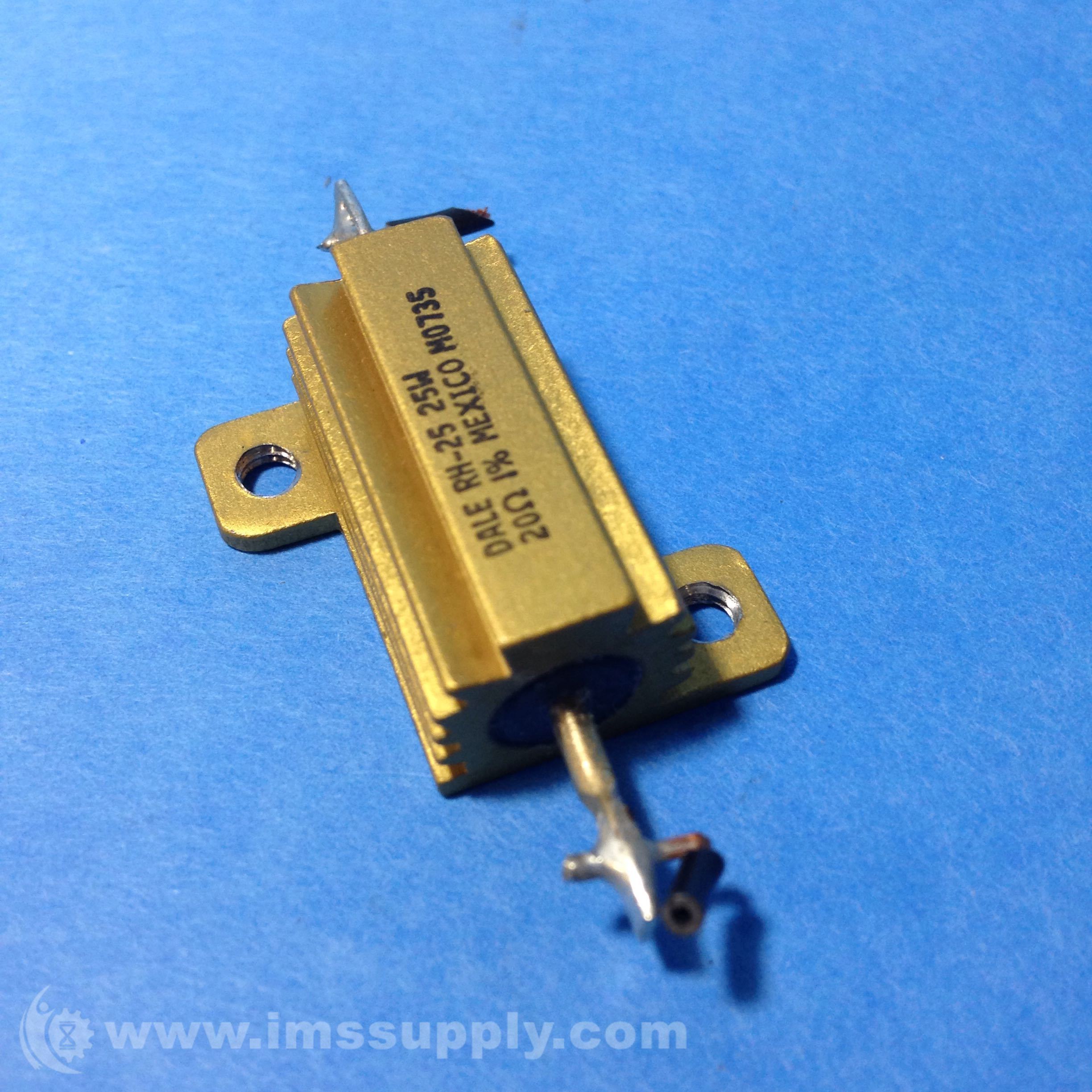 Dale RH-25 Resistor, 1 Ohm, 25 Watt, MS Aluminum Housed - IMS Supply