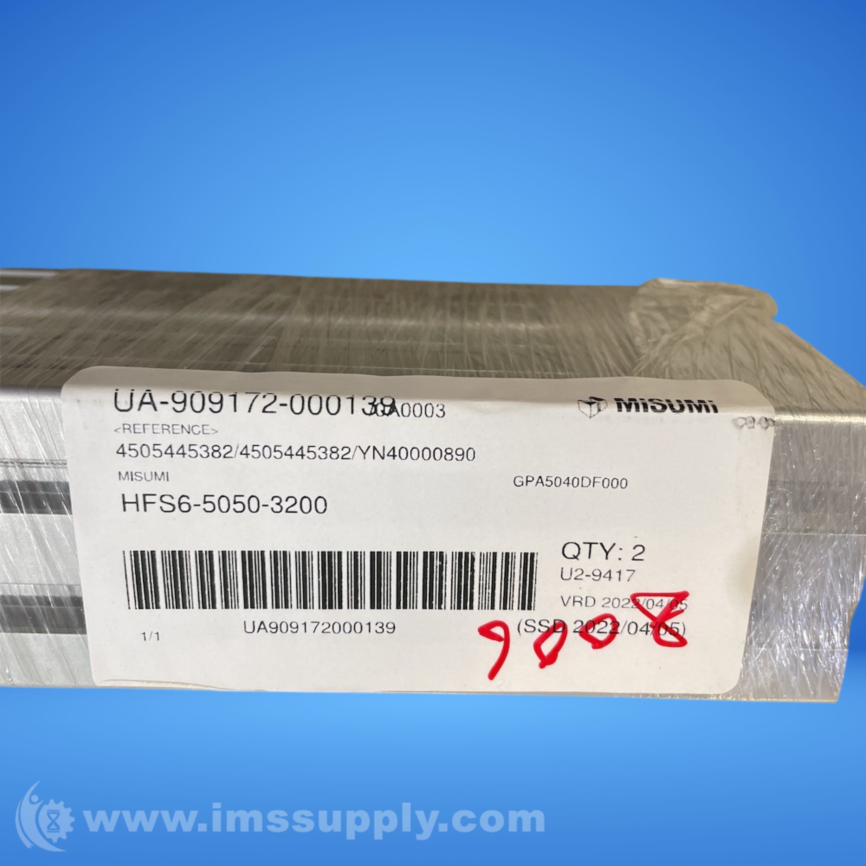 Misumi HFS6-250-3200 Bundle of 2 - IMS Supply