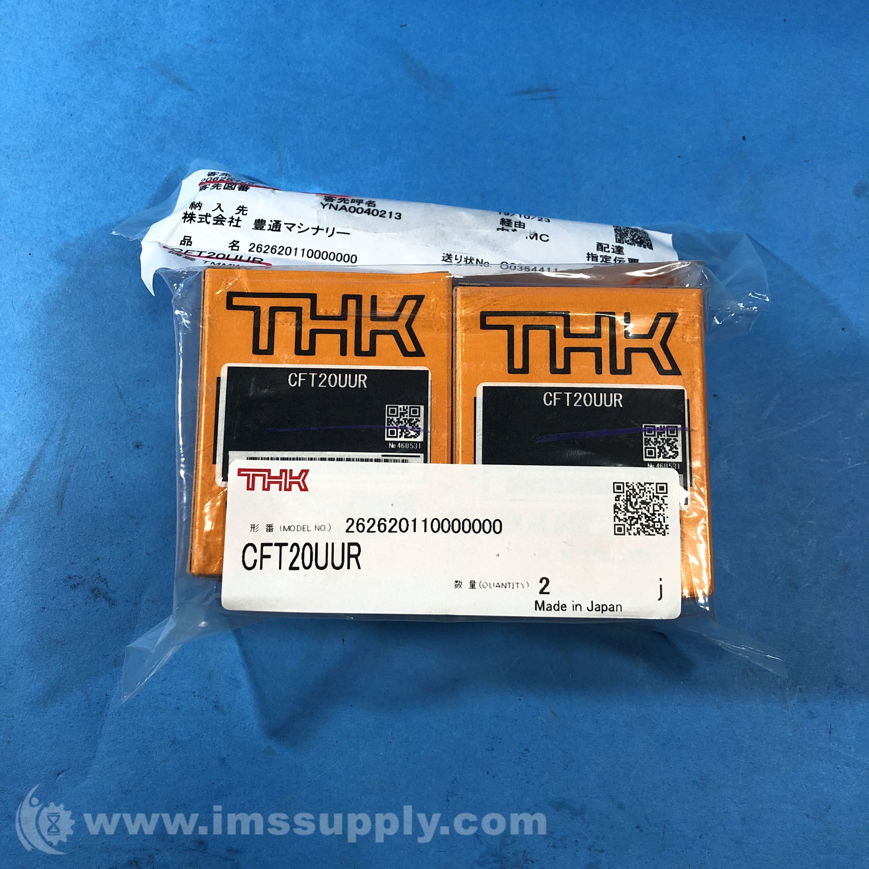 THK CFT20UUR Pack of 2 Cam Followers - IMS Supply