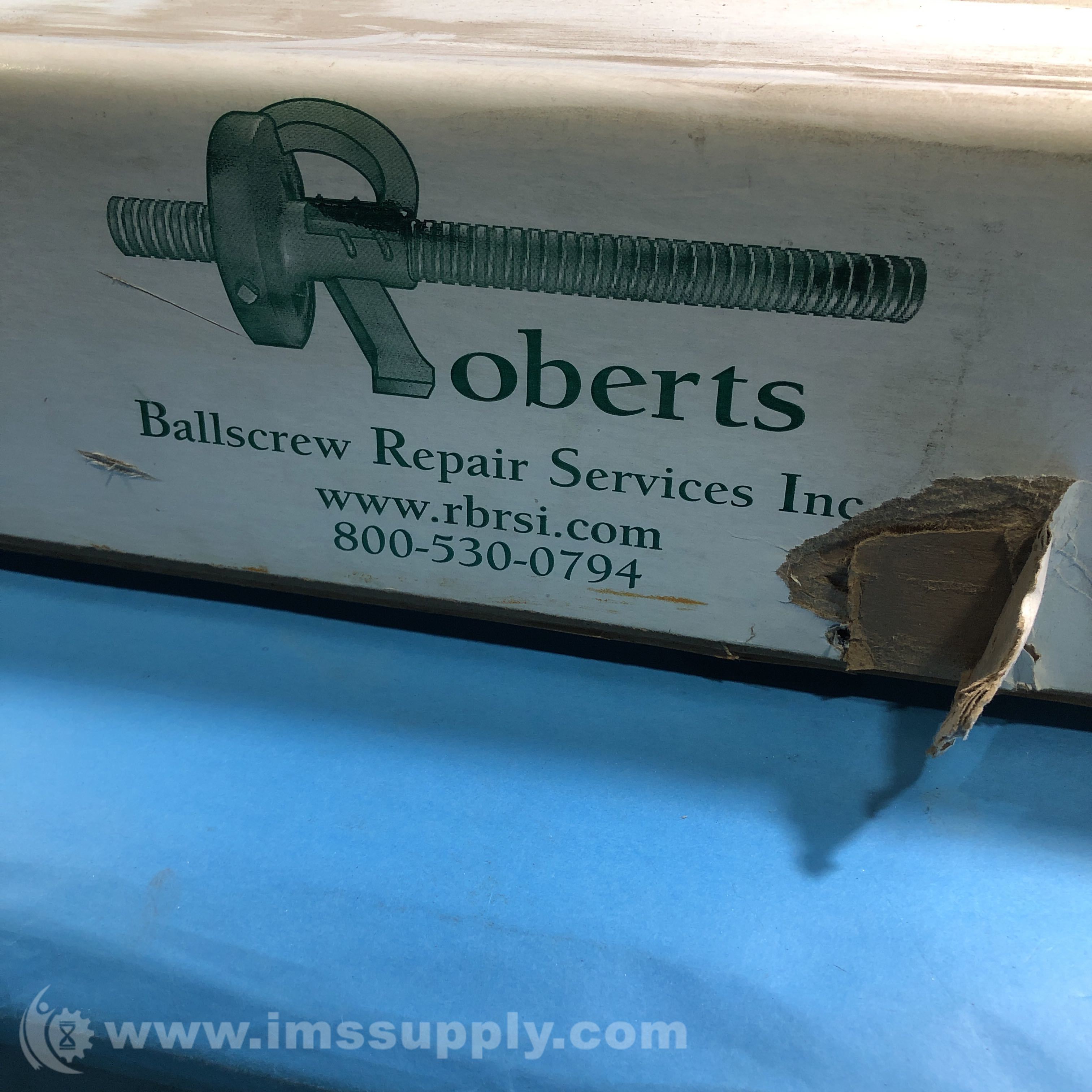 Roberts Ballscrew Repair Services Inc. RBP-358-11855 Ball Screw - IMS ...