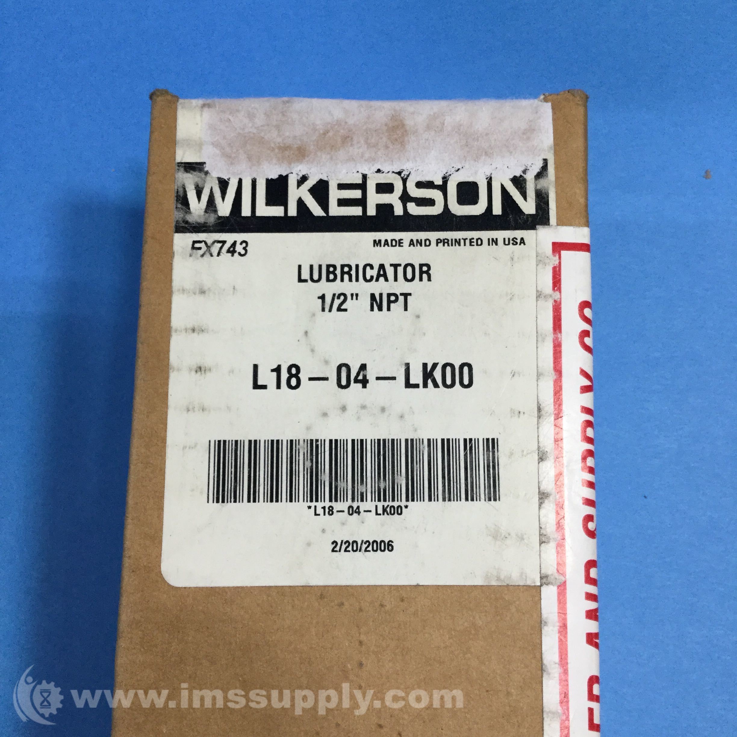 Wilkerson L18-04-LK00 1/2 NPT Modular Air Line Lubricator 96 cfm - IMS ...
