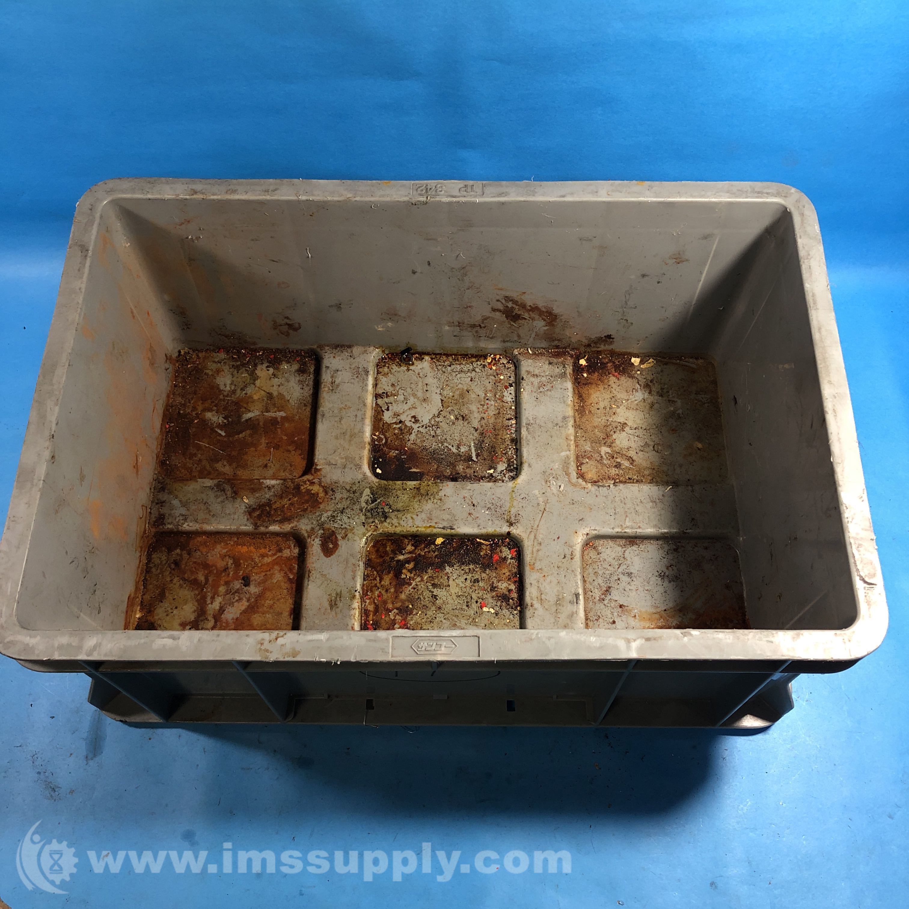 Sanko TP 342 Storage Bin, Bottom Rib Mesh, 14'' LG - IMS Supply