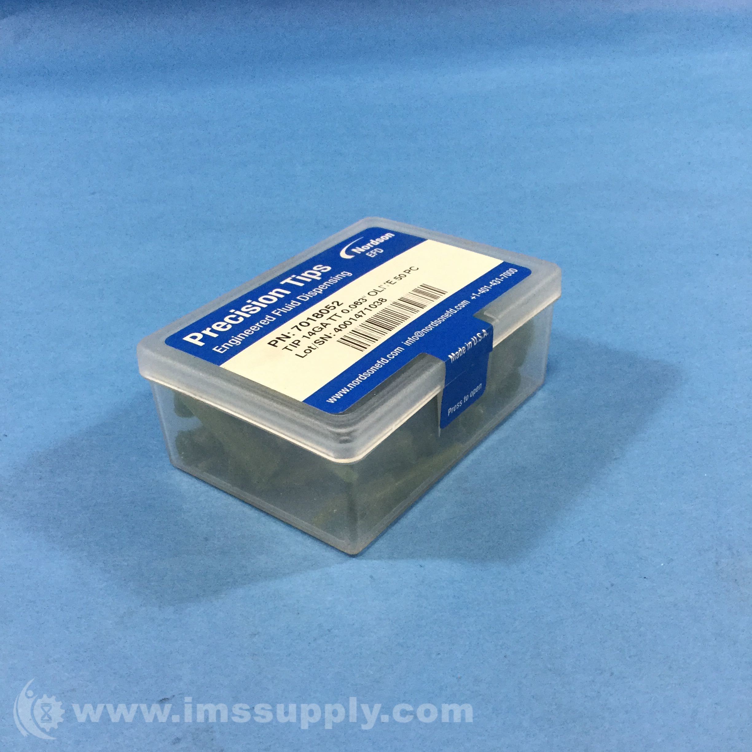 Nordson 7018052 Dispensing Needle, Smoothflow Tapered, 14 Gauge - IMS ...