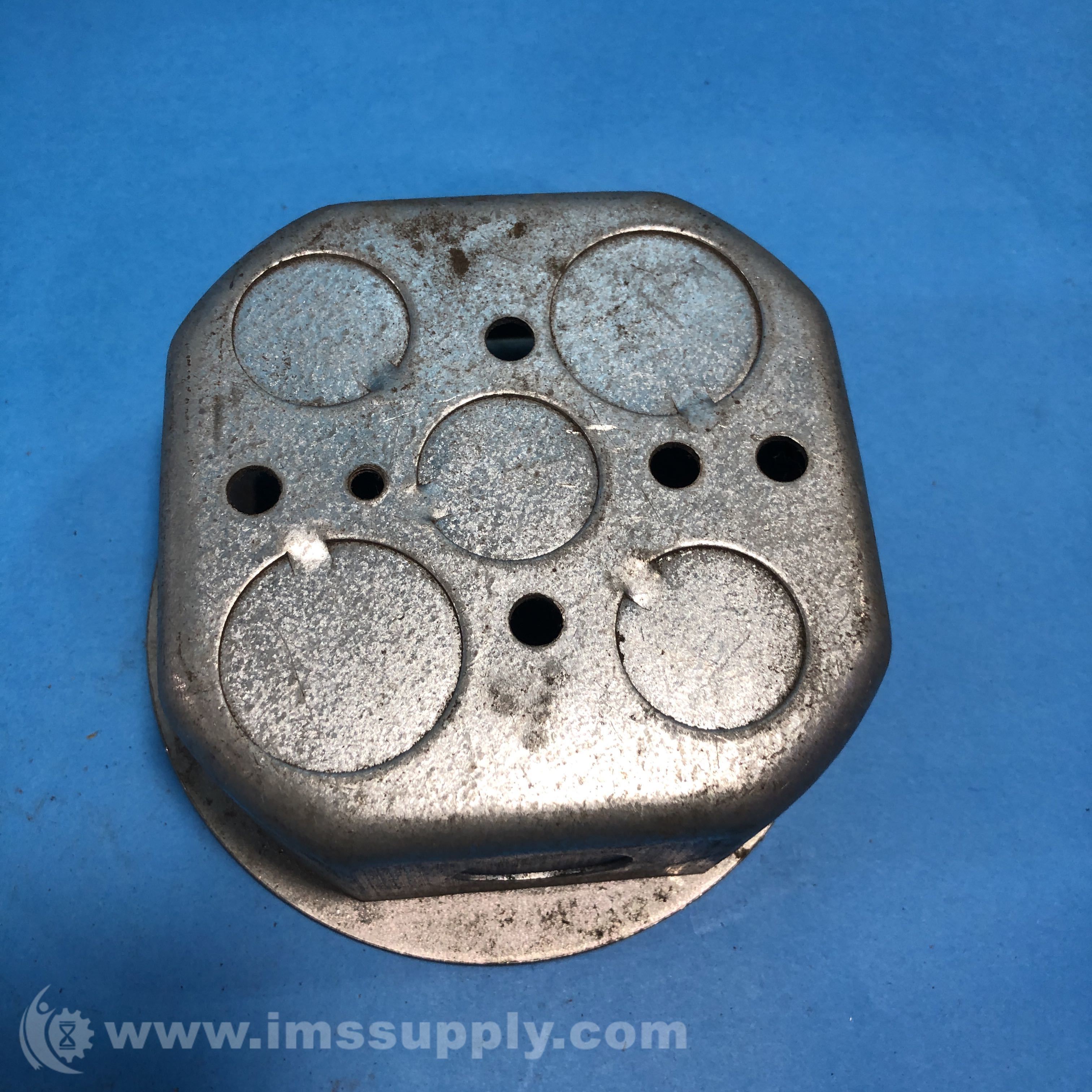 Octagonal Steel Outlet Box, Round Bottom Mount Plate - IMS Supply