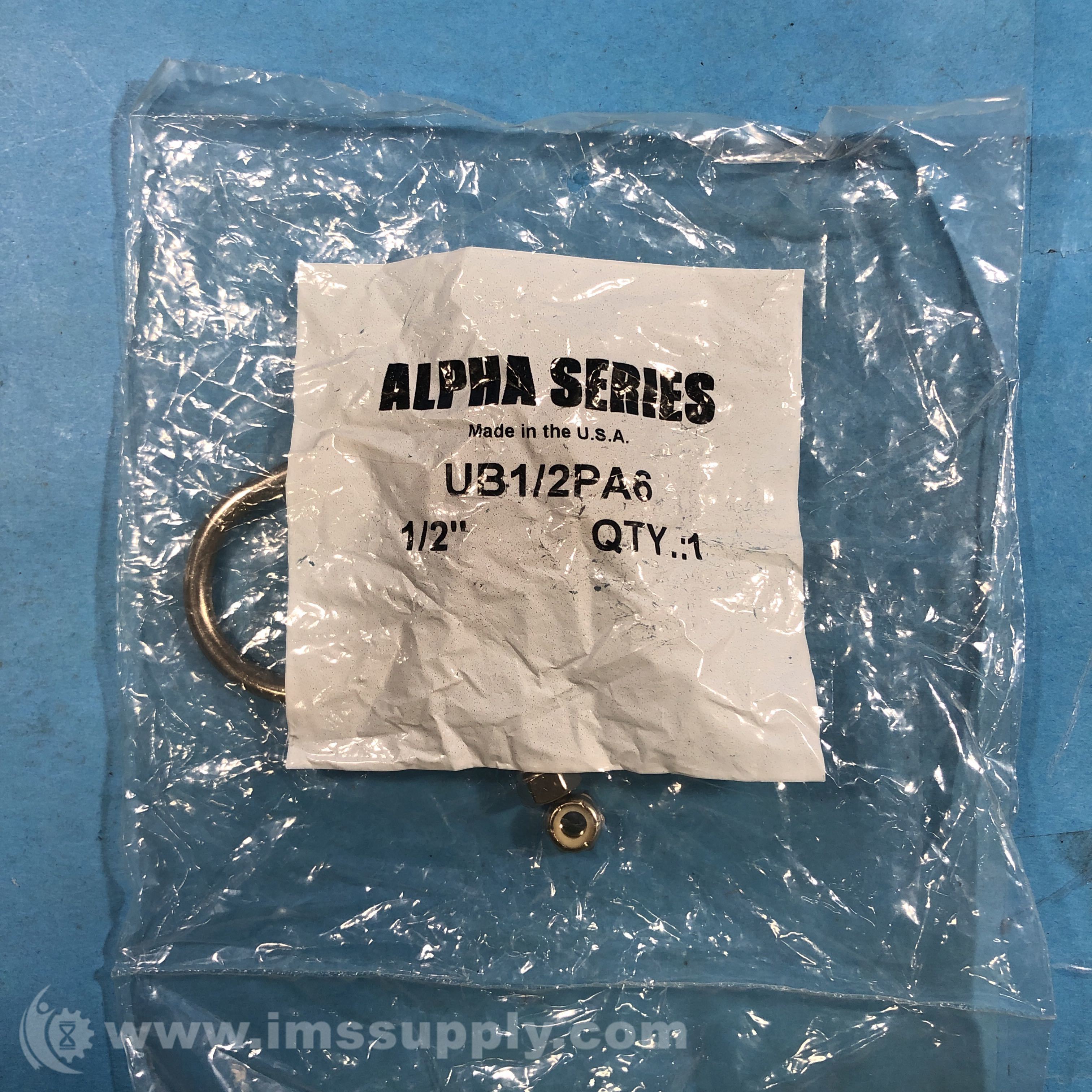 ALPHA UB1/2PA6 Alpha Series U-Bolt Assemblies - IMS Supply