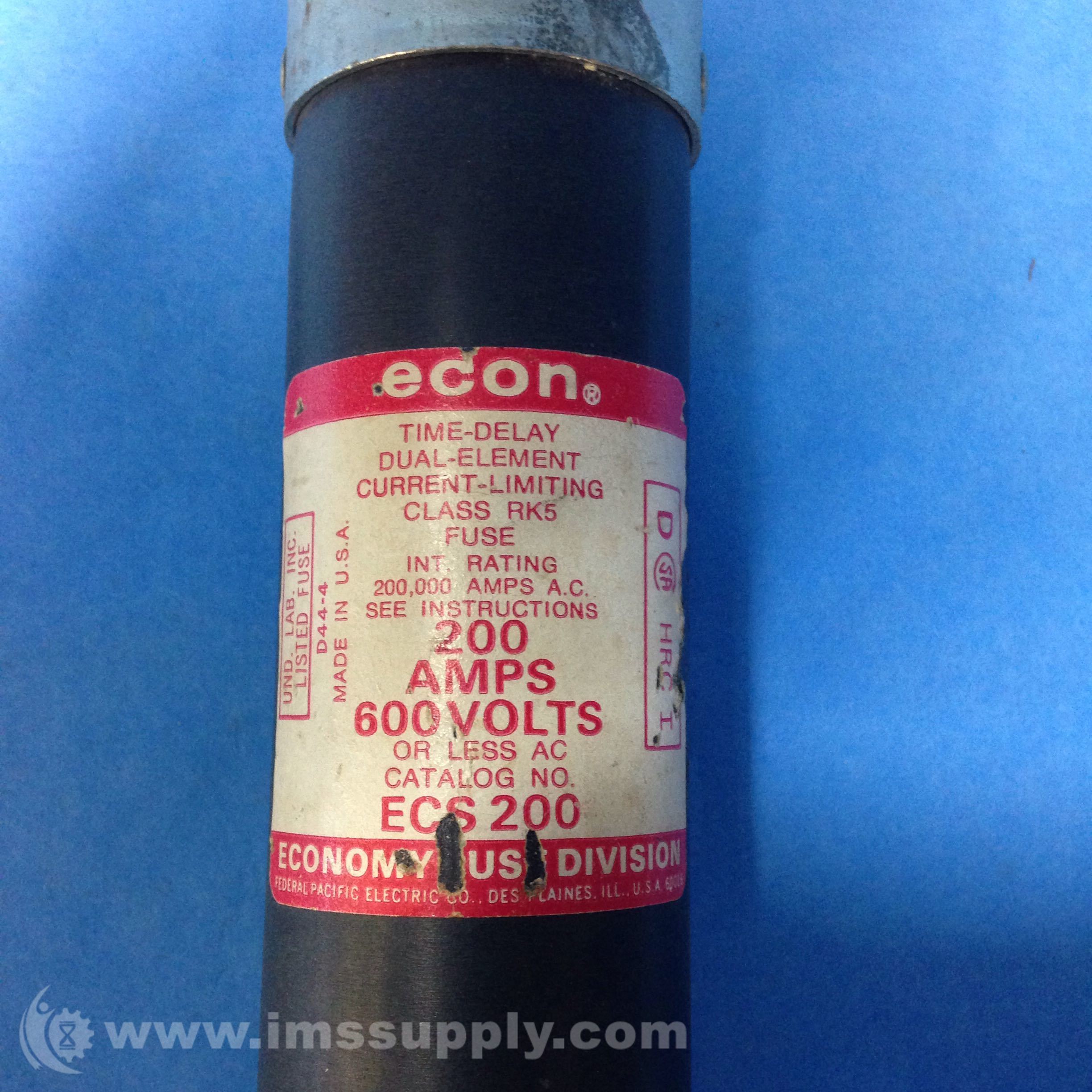 Econ Fuse ECS-200 Fuse - IMS Supply