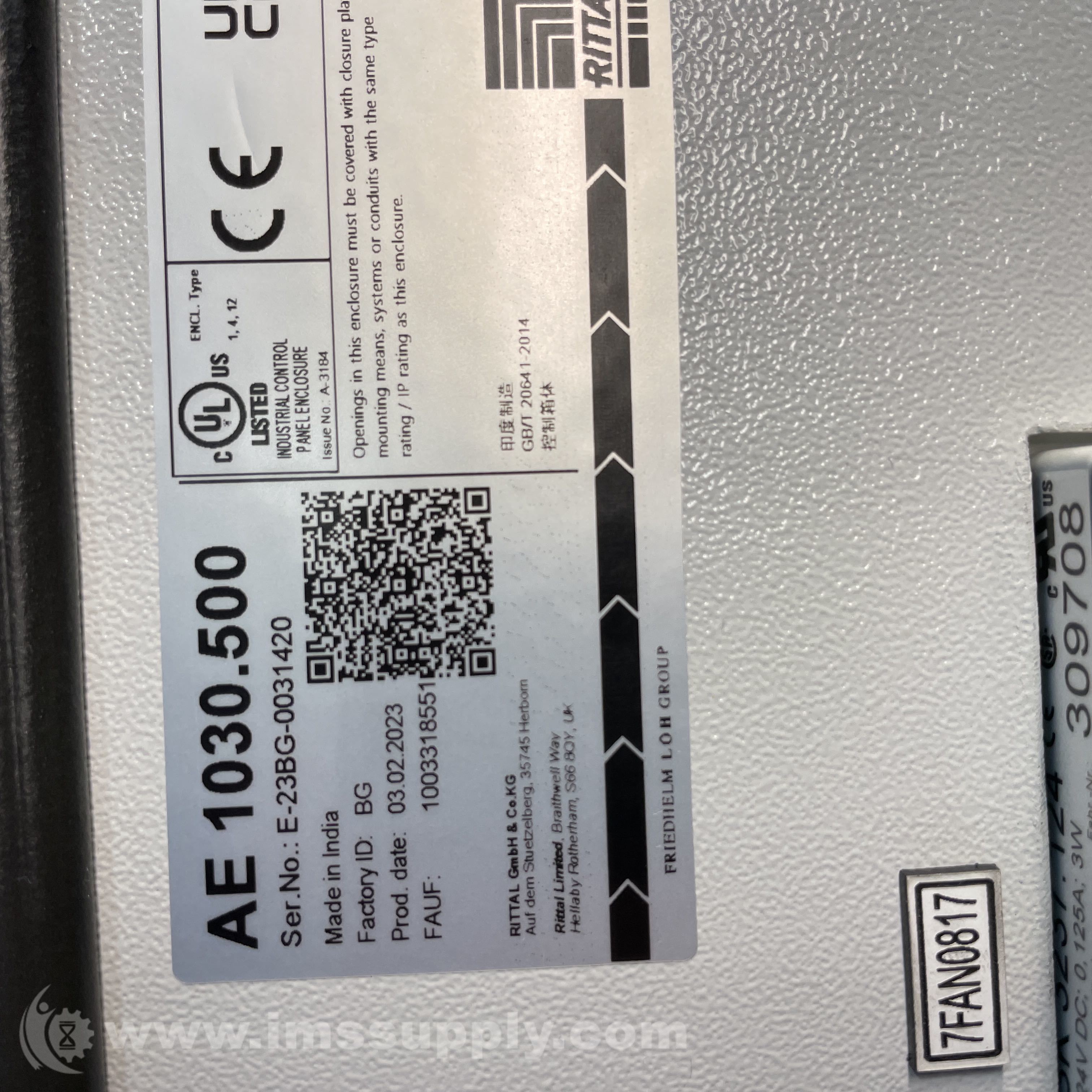 Rittal AE 1030.500 - IMS Supply