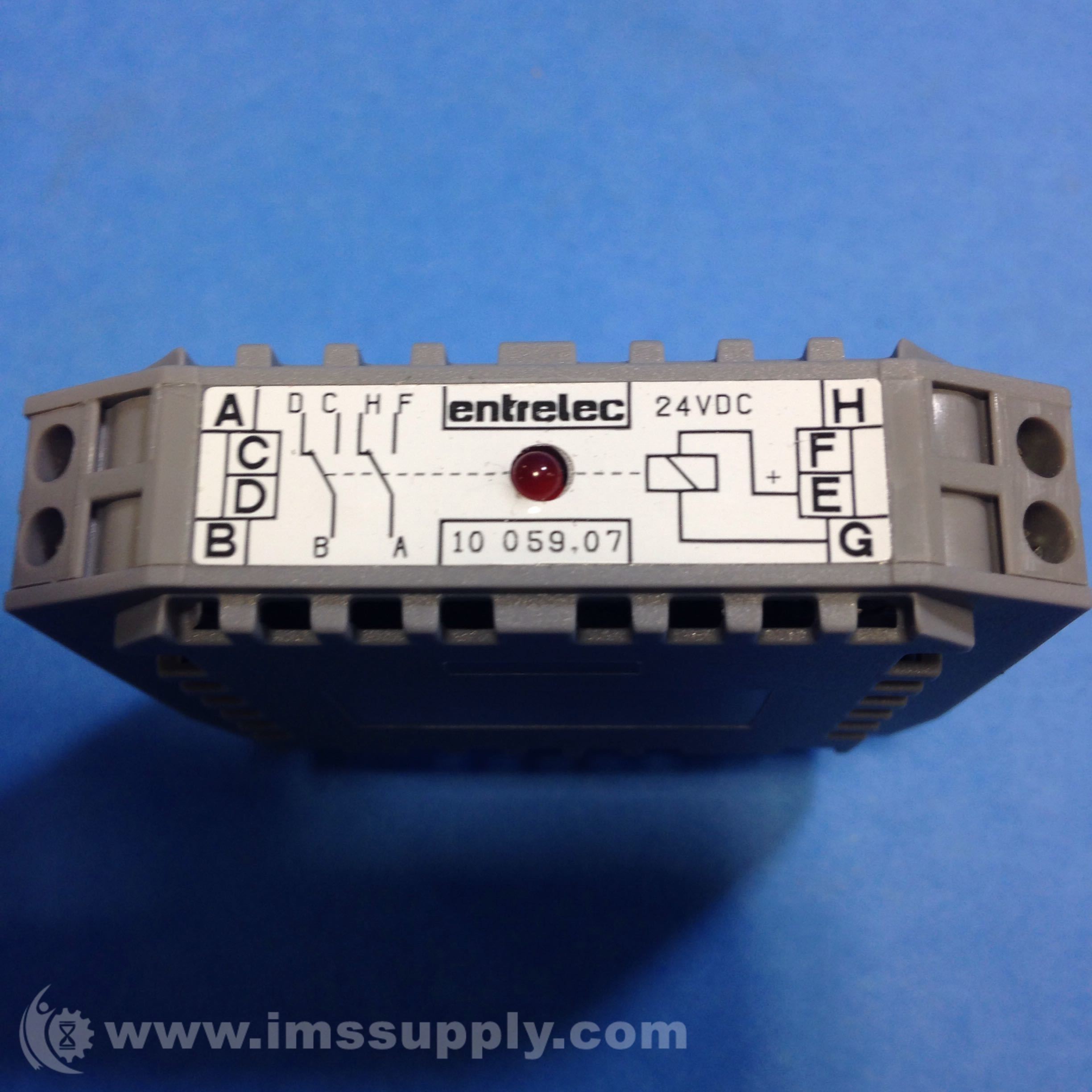 Entrelec 10-059-07 Relay Interface 5AMP 24VDC - IMS Supply