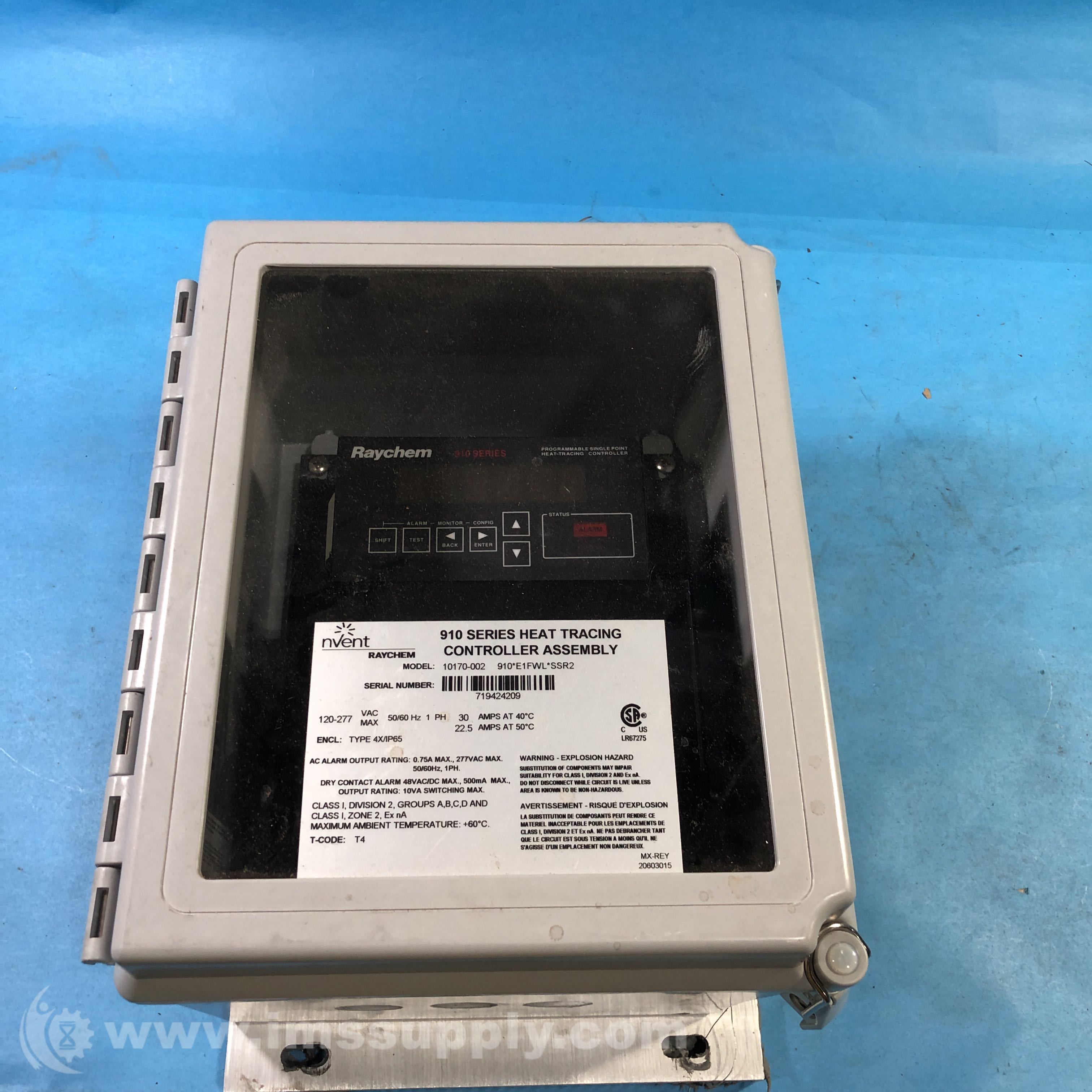 Raychem 910*E1FWL*SSR2 Heat Tracing Controller Assembly - IMS Supply