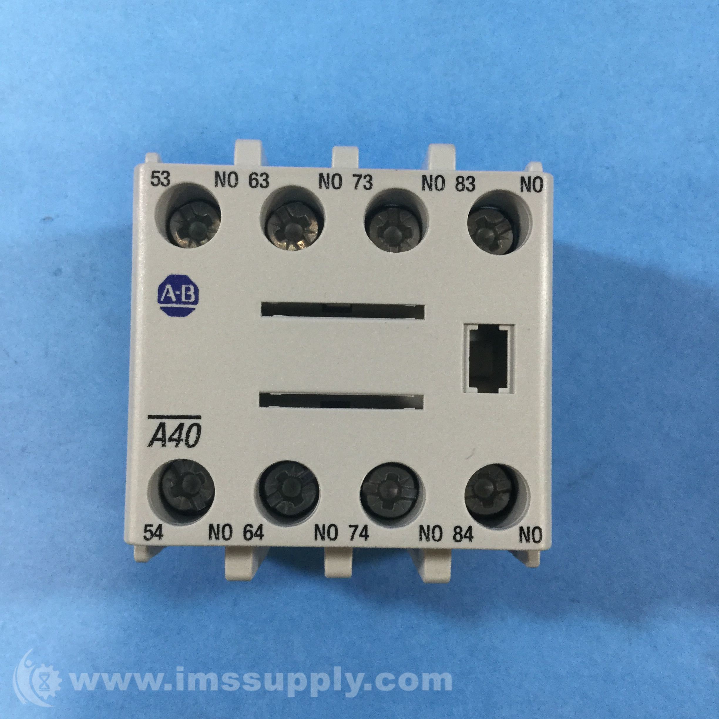 Allen Bradley 100-FA40 Auxiliary Contact Block, Front Mounting - IMS Supply
