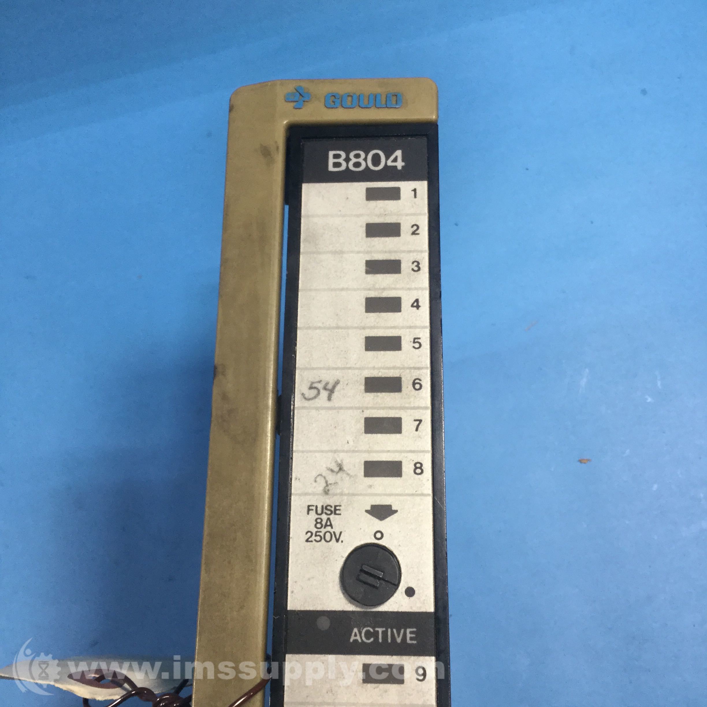 Modicon AS-B804-116 Output Module, 12 Amp, 115 VAC, 16 Channel - IMS Supply