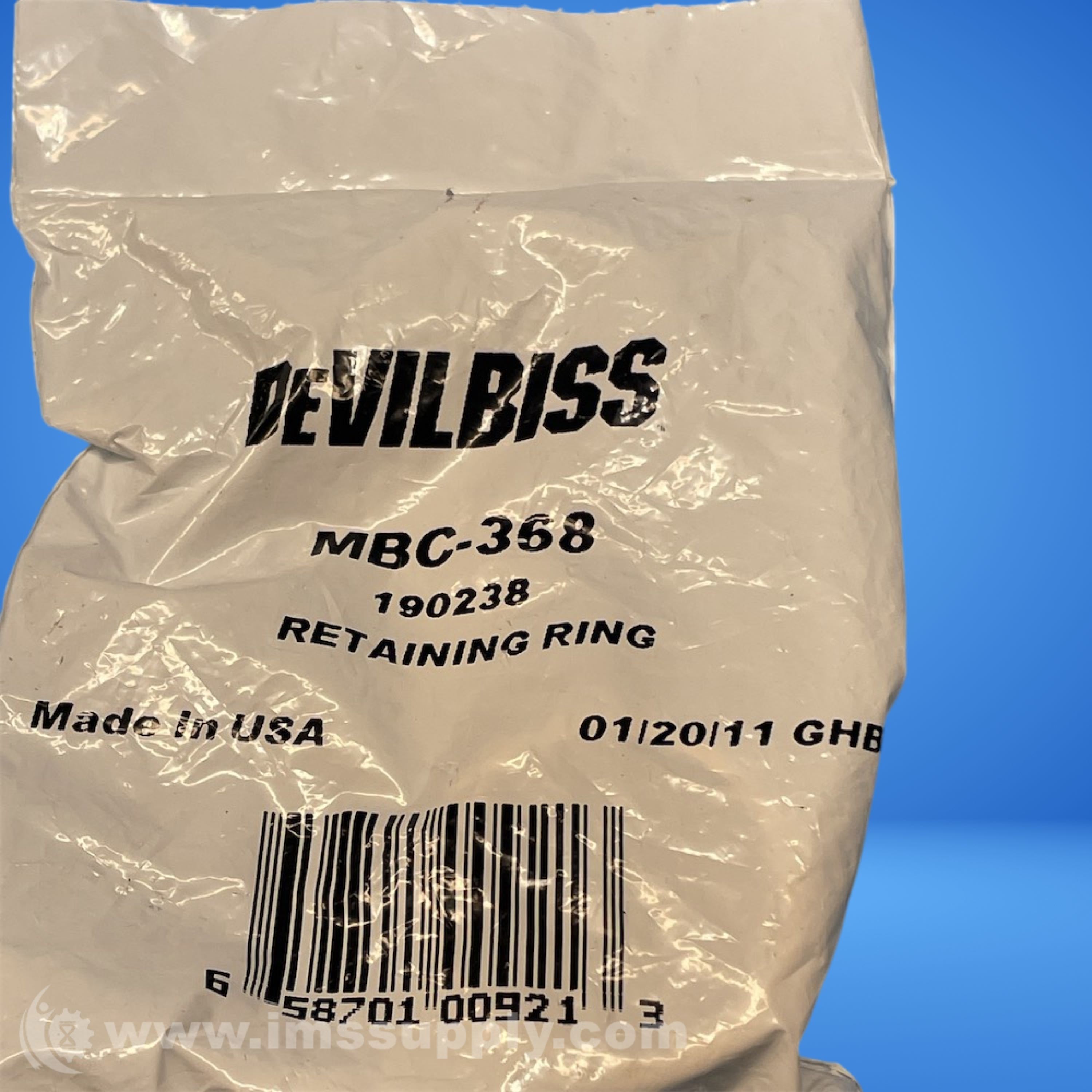 Devilbliss MBC-368 Retaining Ring, JGA Series - IMS Supply