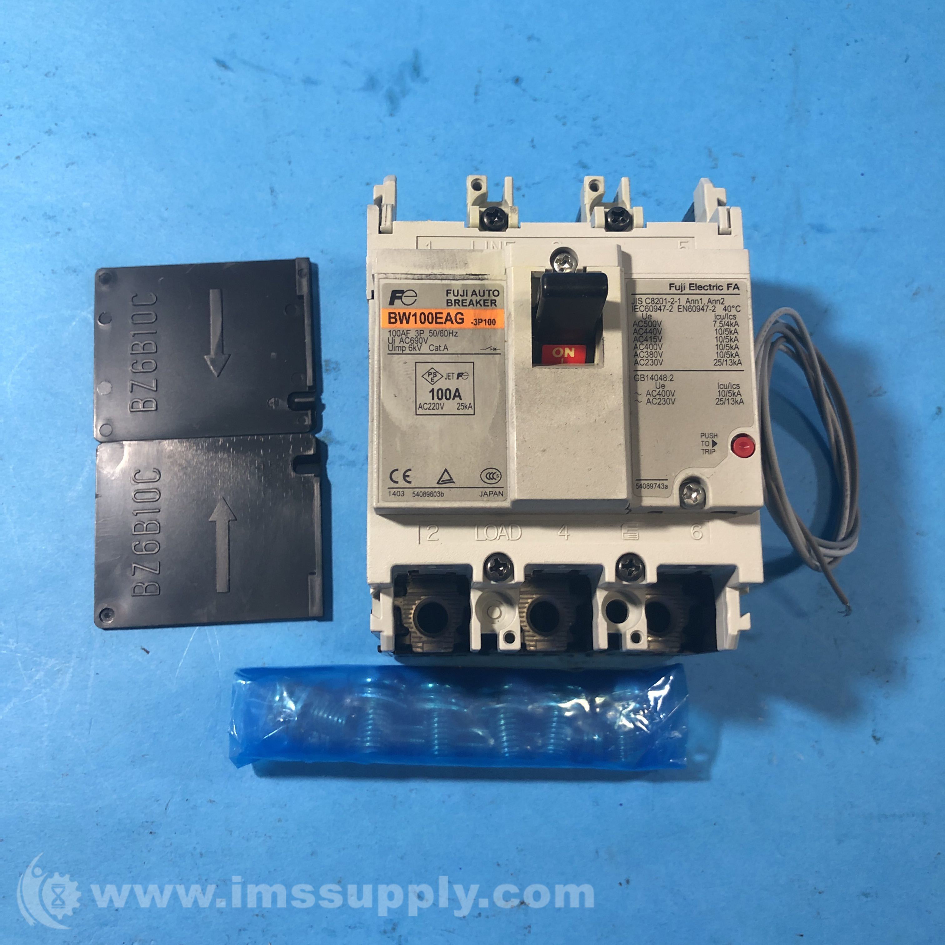 Fuji Electric BW100EAG-3P100 Circuit Breaker, 100 Amp - IMS Supply