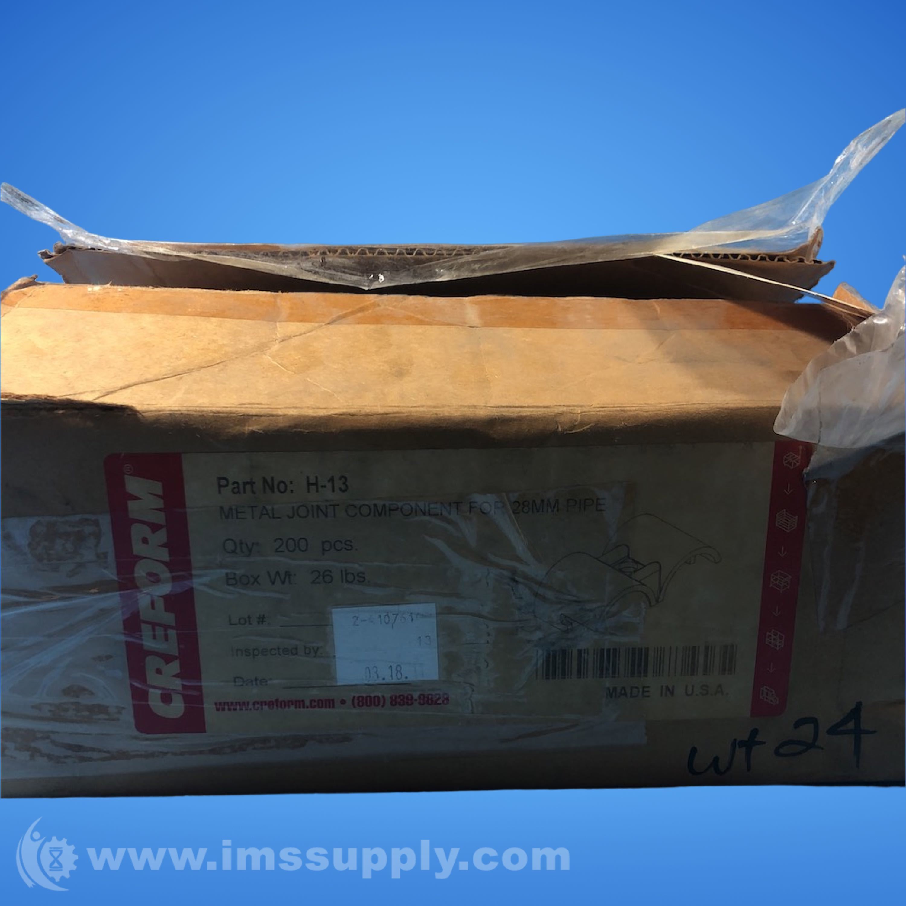 Creform H-13 Box of 200 Metal Joint Components - IMS Supply
