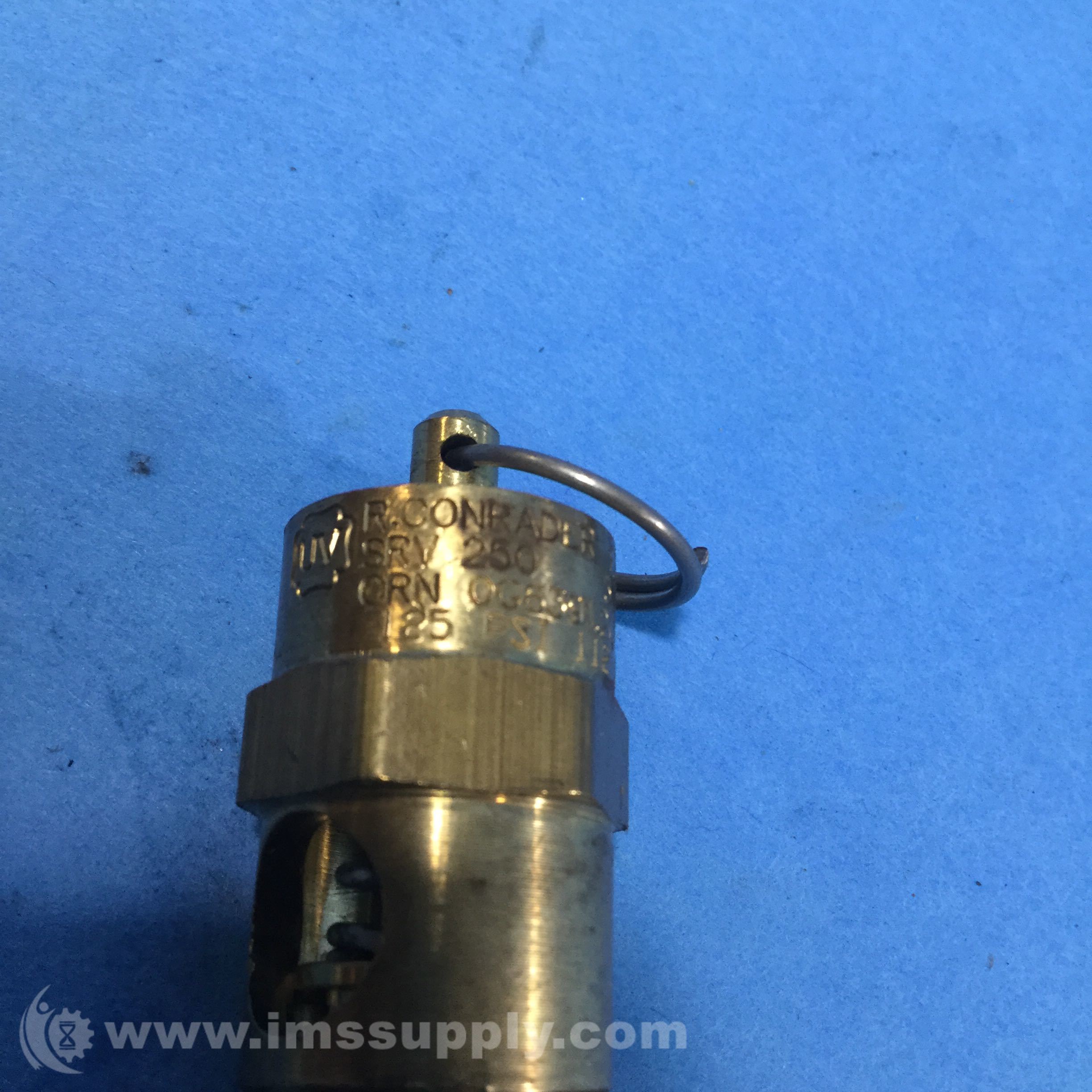 Conrader SRV250 Brass Safety Relief Valve - IMS Supply