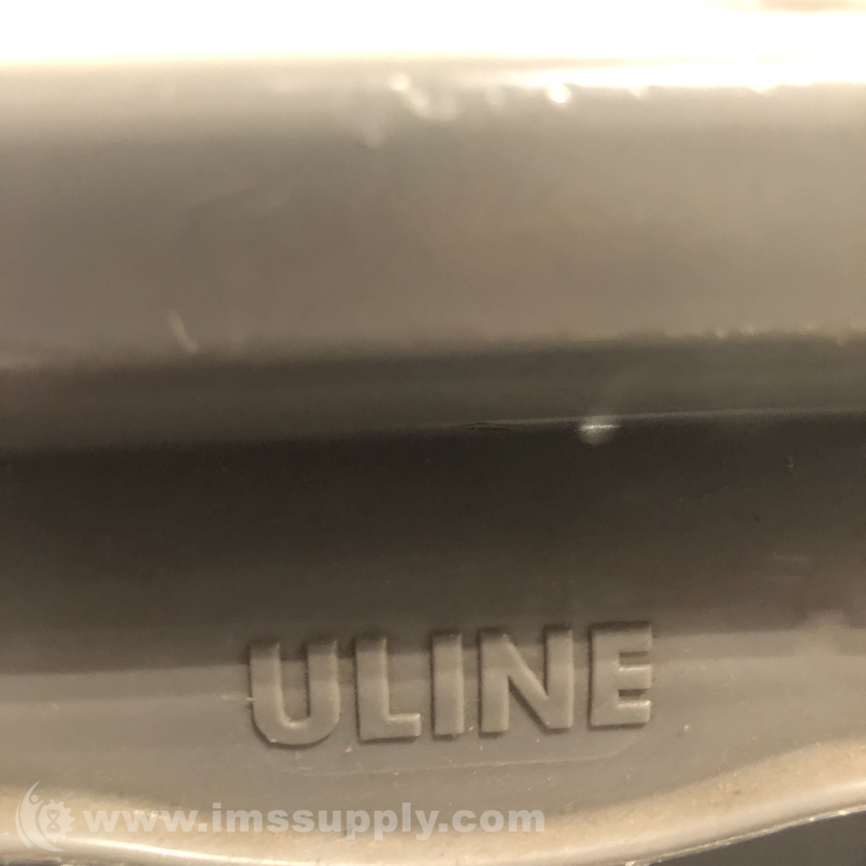 Uline Grey Storage Bin, Interlocking Lid, 22 x 15 x 13 - IMS Supply