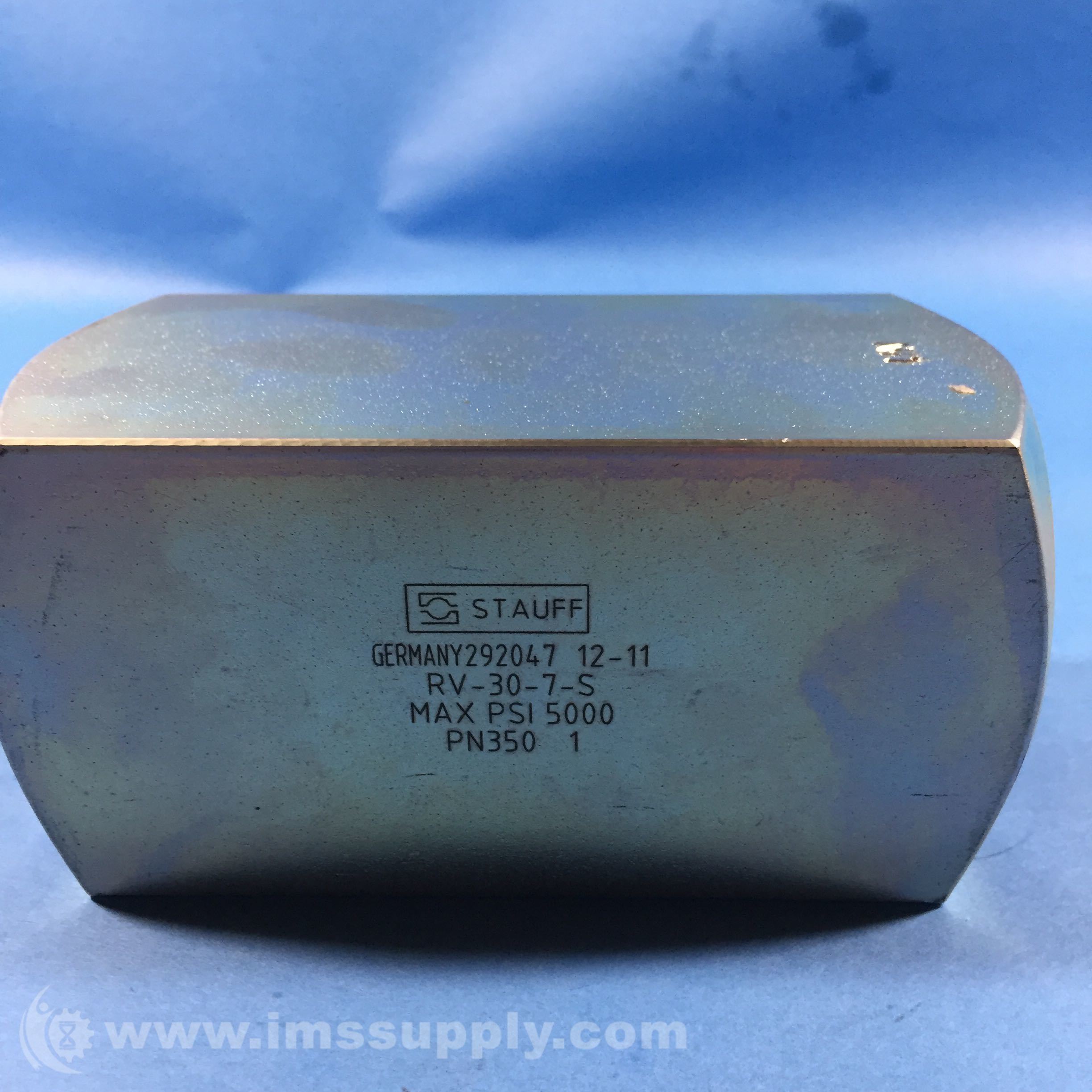 Stauff RV-30-7-S Check Valve - IMS Supply