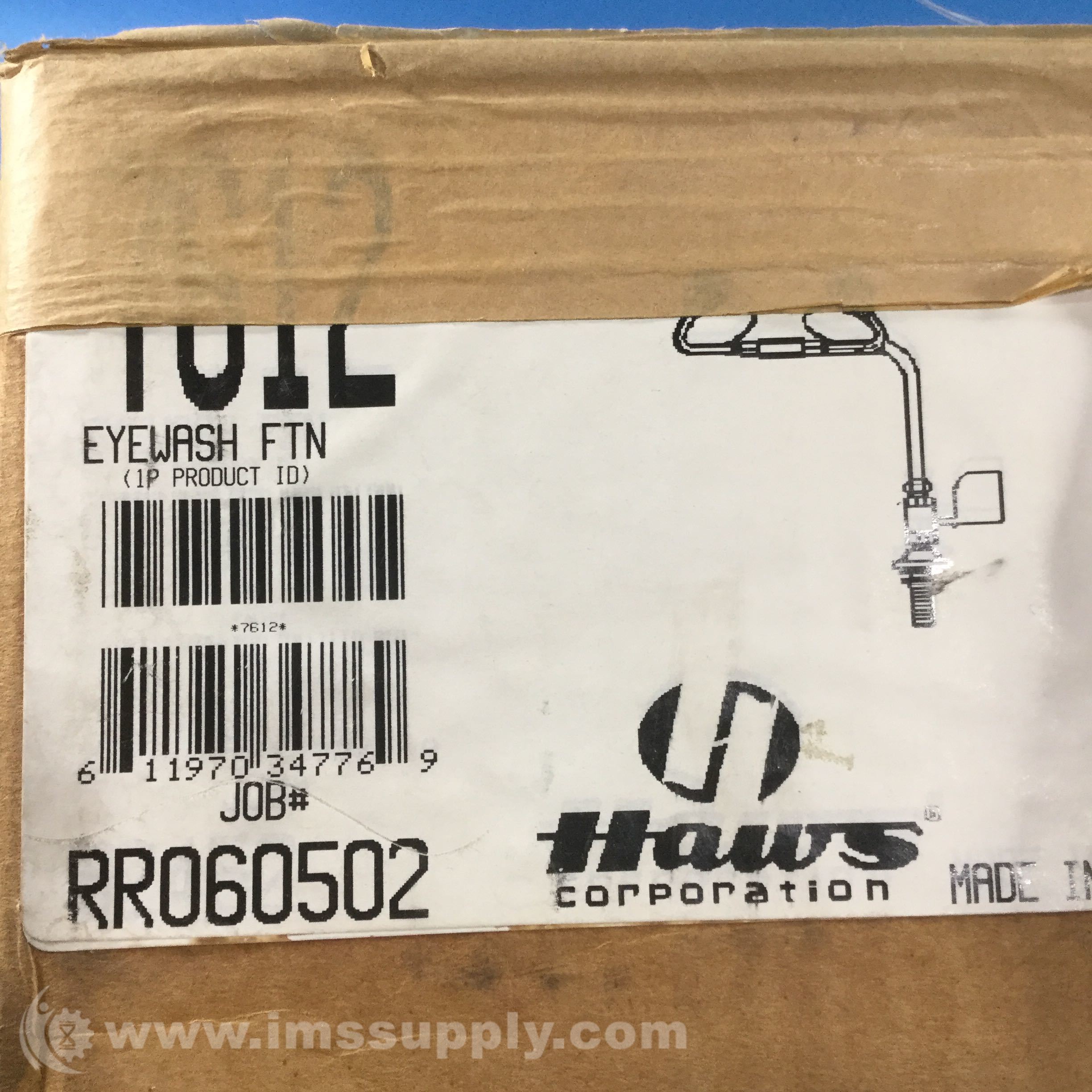 Haws 7612 Axion Axion MSR Sink Mount Eye/Face Wash - IMS Supply