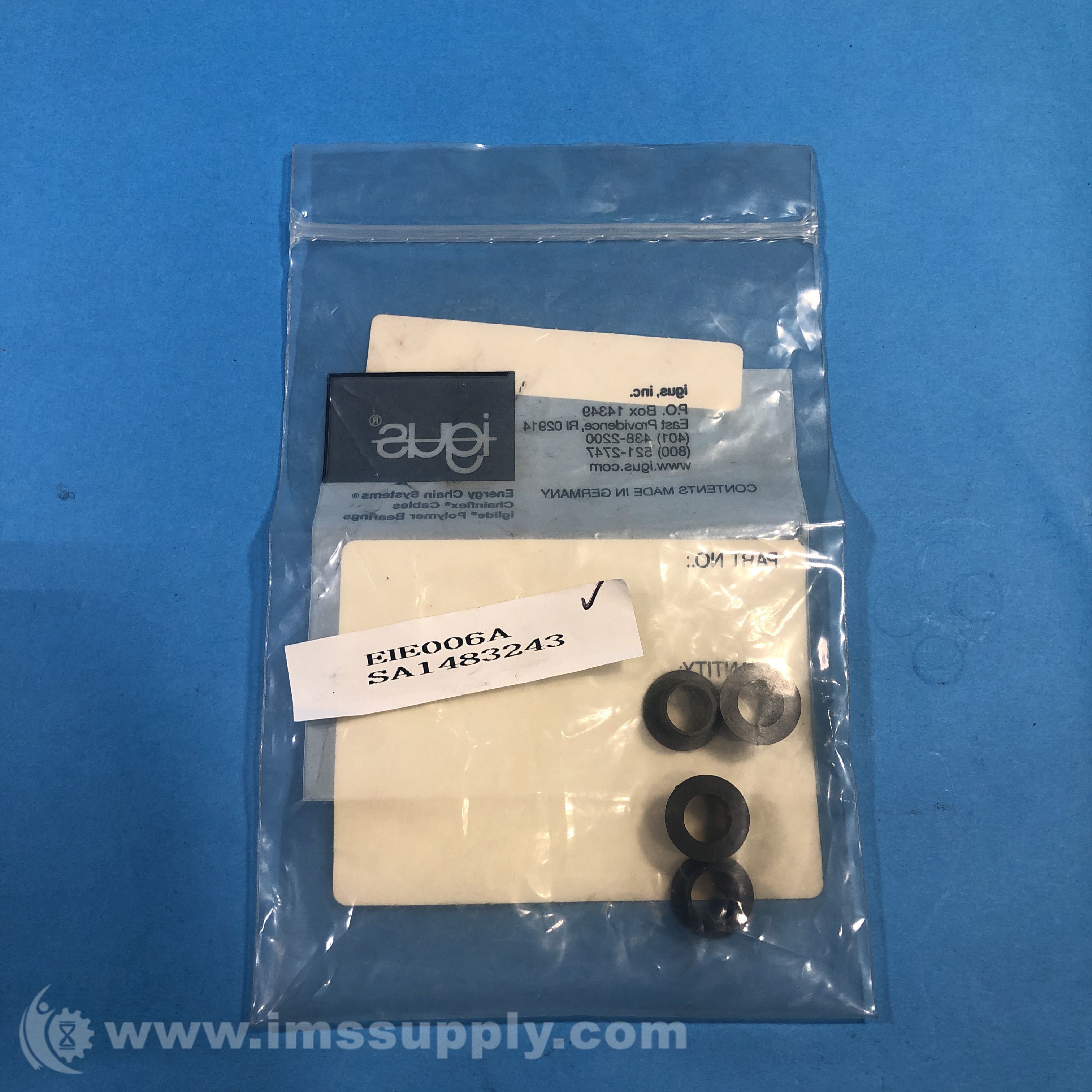 Igus TFI-0607-06 Bag of 4 Flange Bushings - IMS Supply