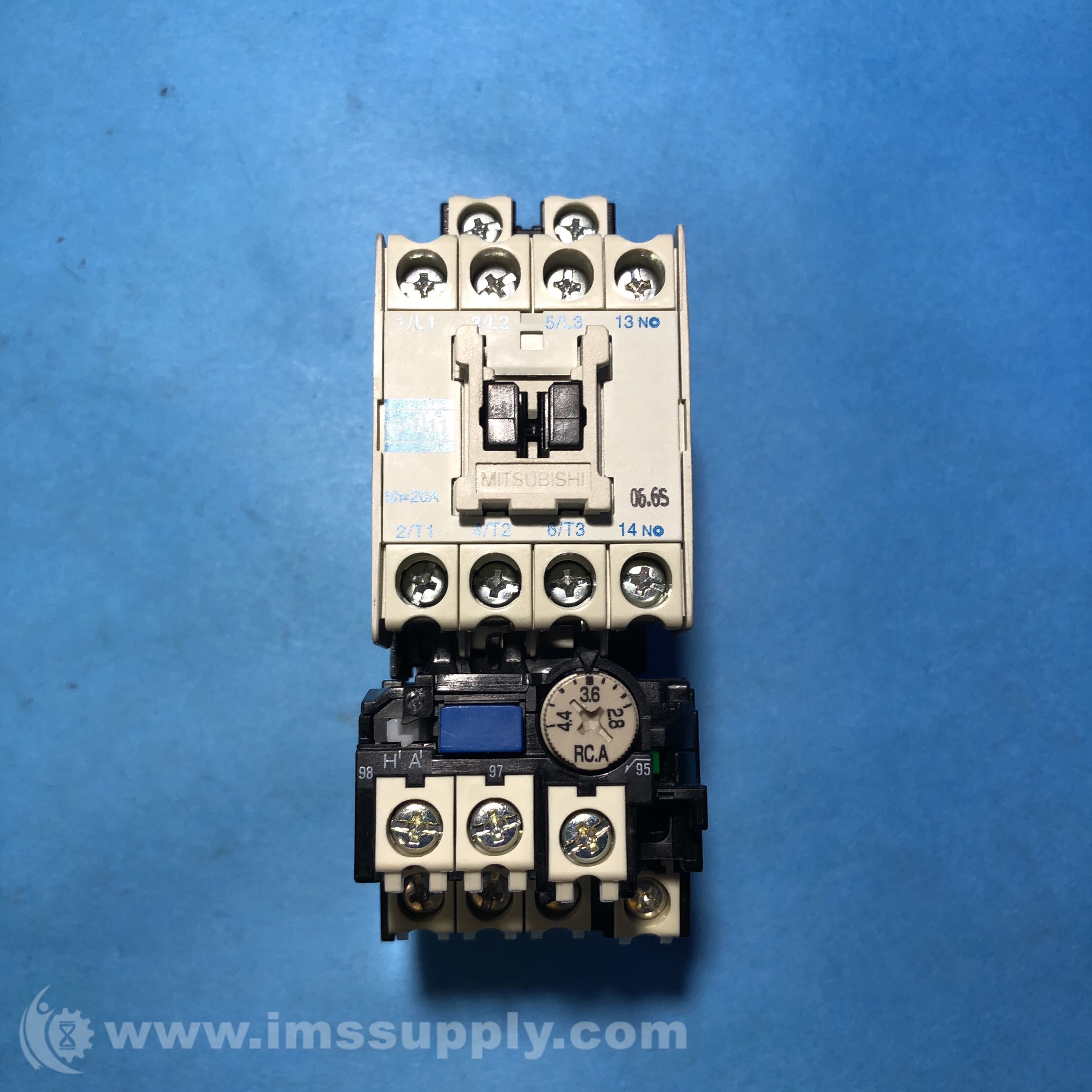 Mitsubishi Electric MSO-N11CX 3.6A 200V AC120V Starter Switch - IMS Supply