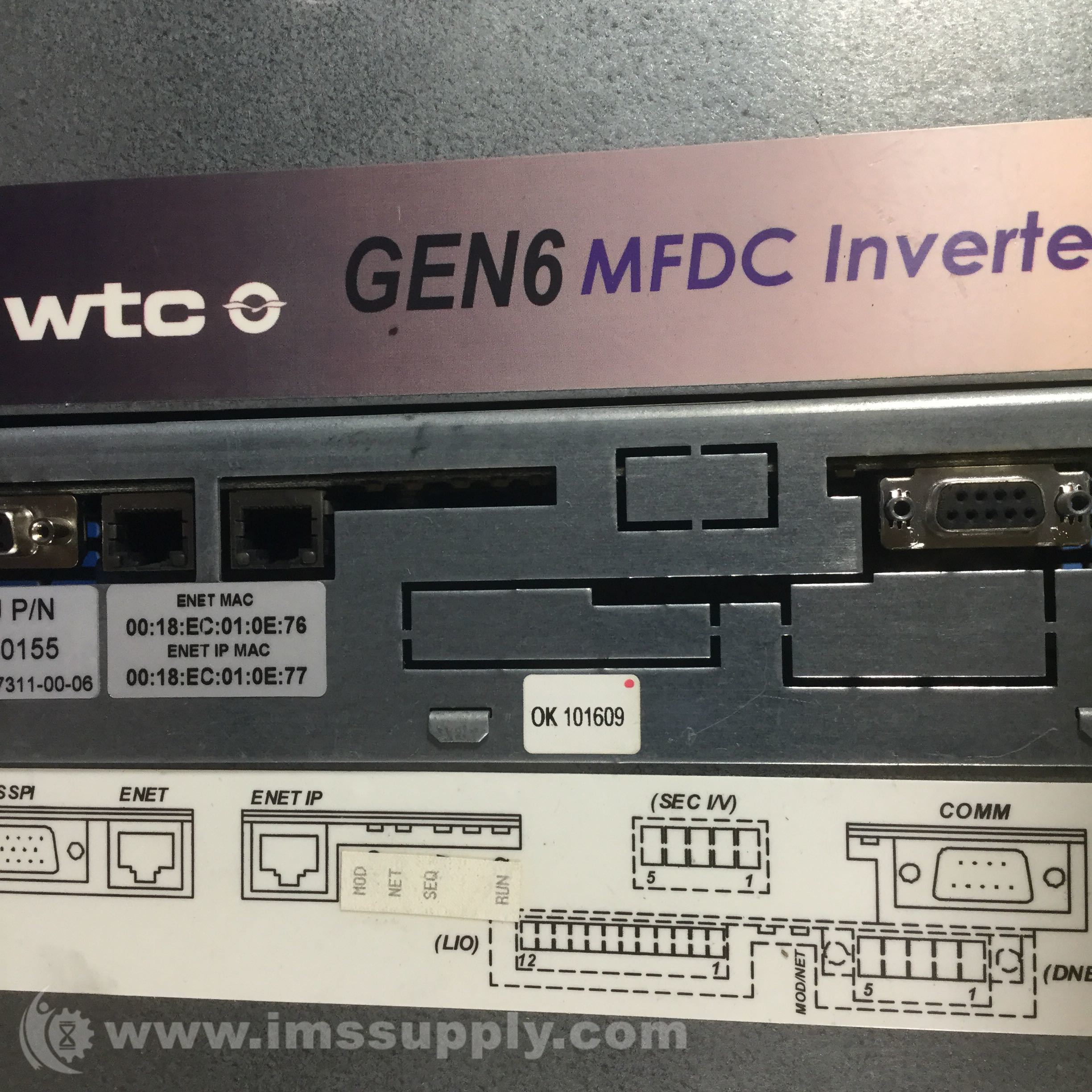WTC 902-1301R 902-1301R Gen6 MFDC Inverter - IMS Supply
