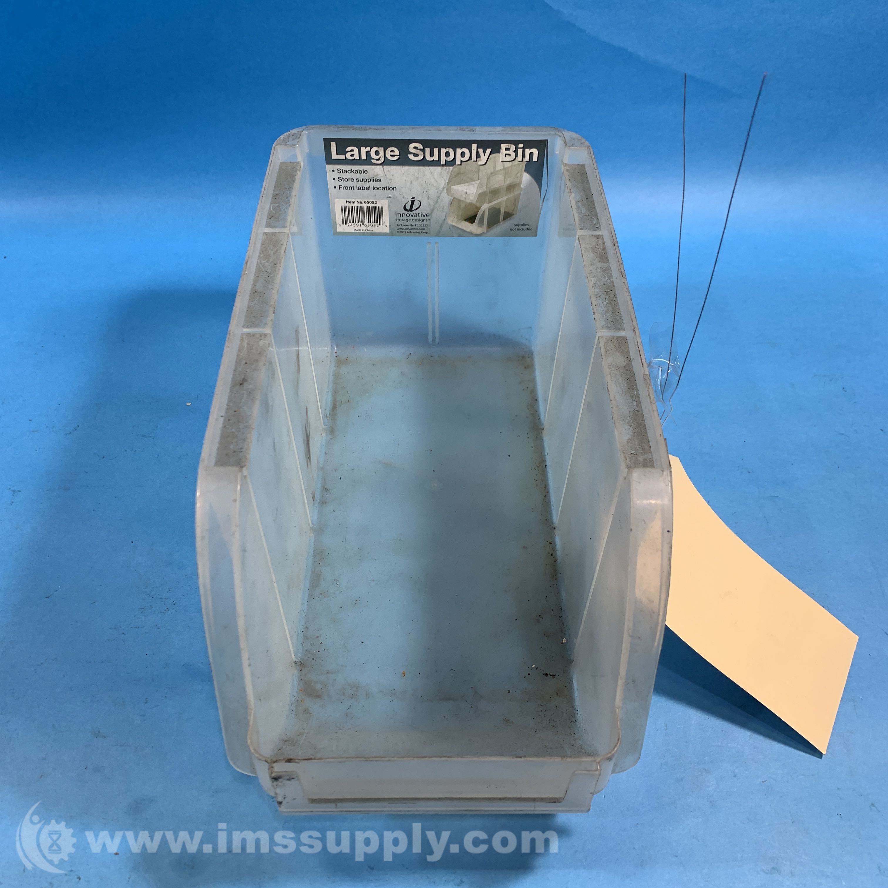 Innovative Labeling Solutions 65052 Stackable Large Supply Bin - IMS Supply