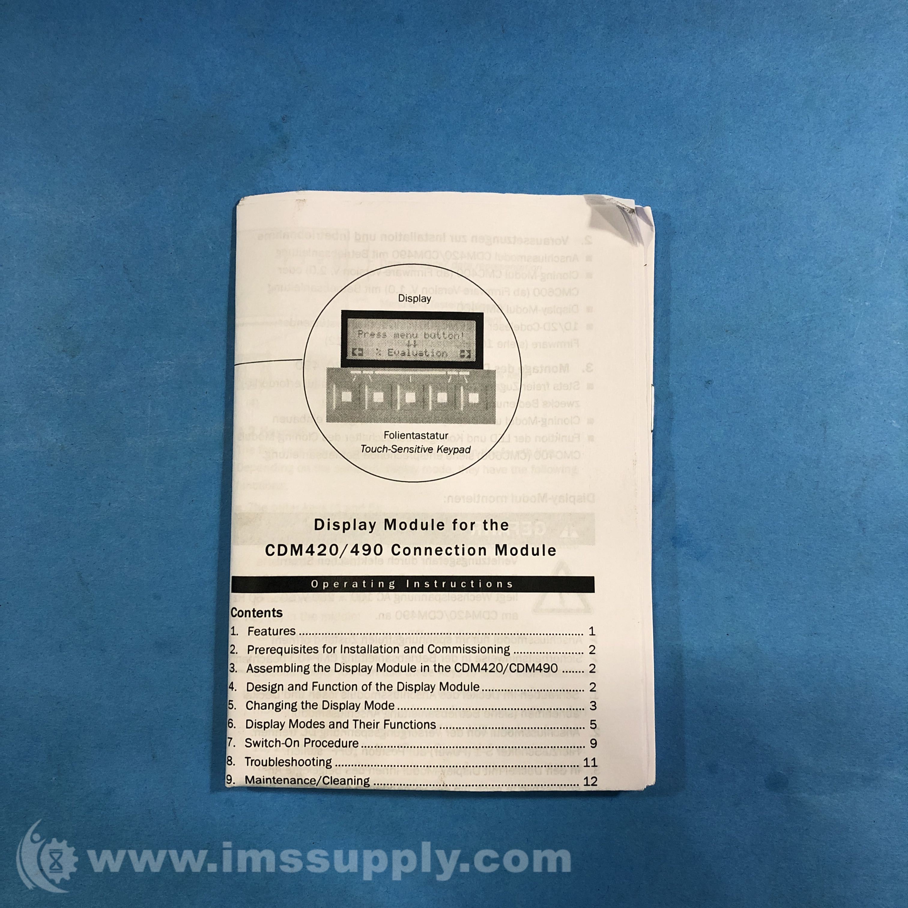 Sick CMD400 - IMS Supply