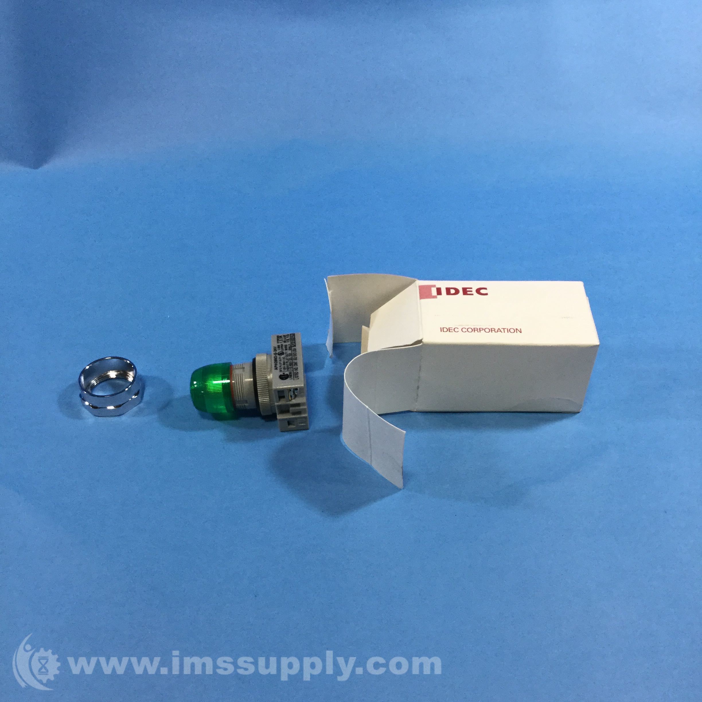 Idec APW299D-G-24V Pilot Light, Green, 24V Direct - IMS Supply