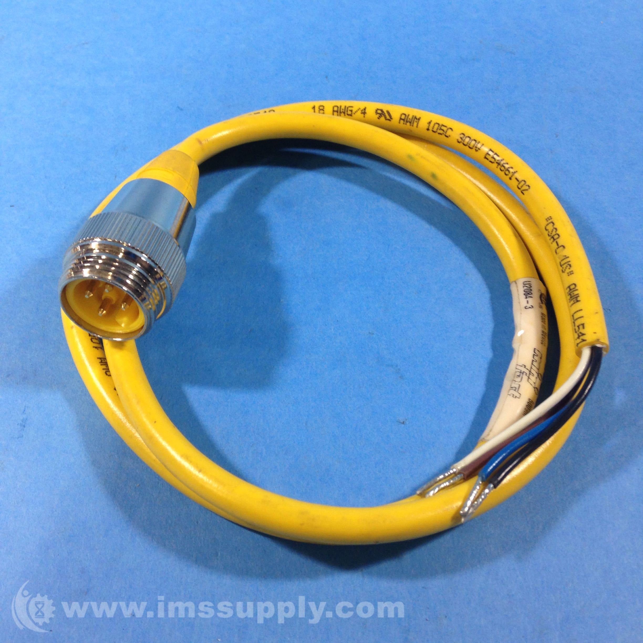 Turck RSM 40-1M Cordset 4-Pin Micro Male Straight Connector - IMS Supply