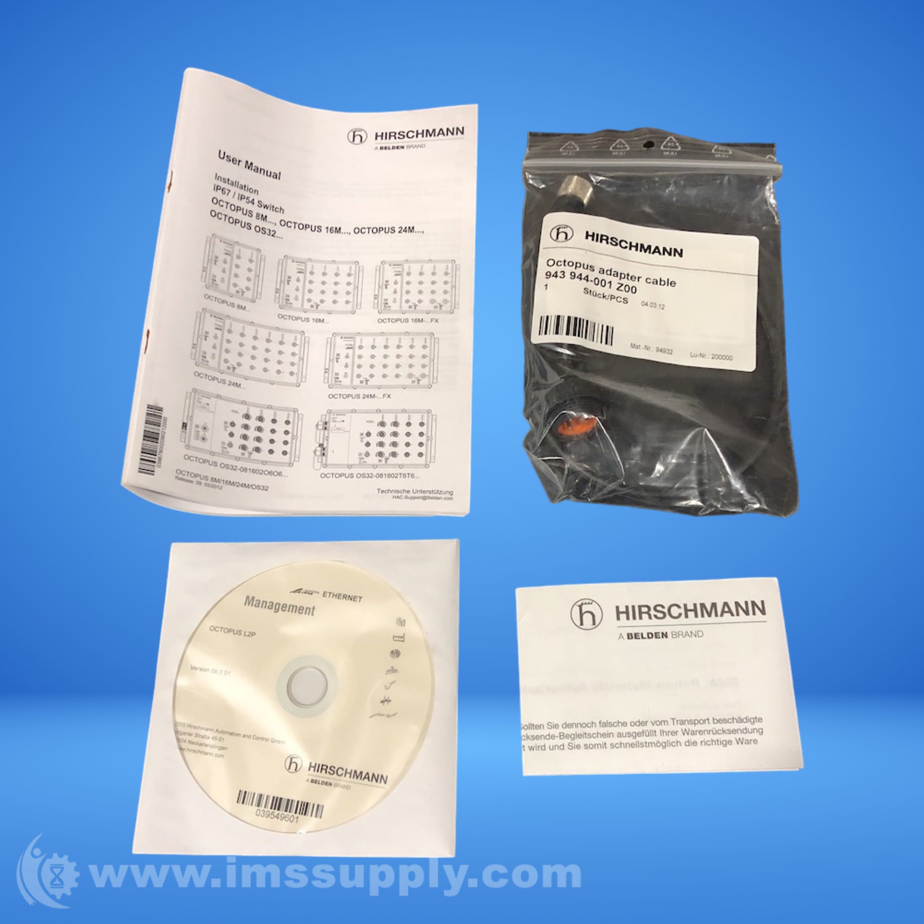 Hirschmann Octopus 16M Managed IP67 Ethernet Switch - IMS Supply