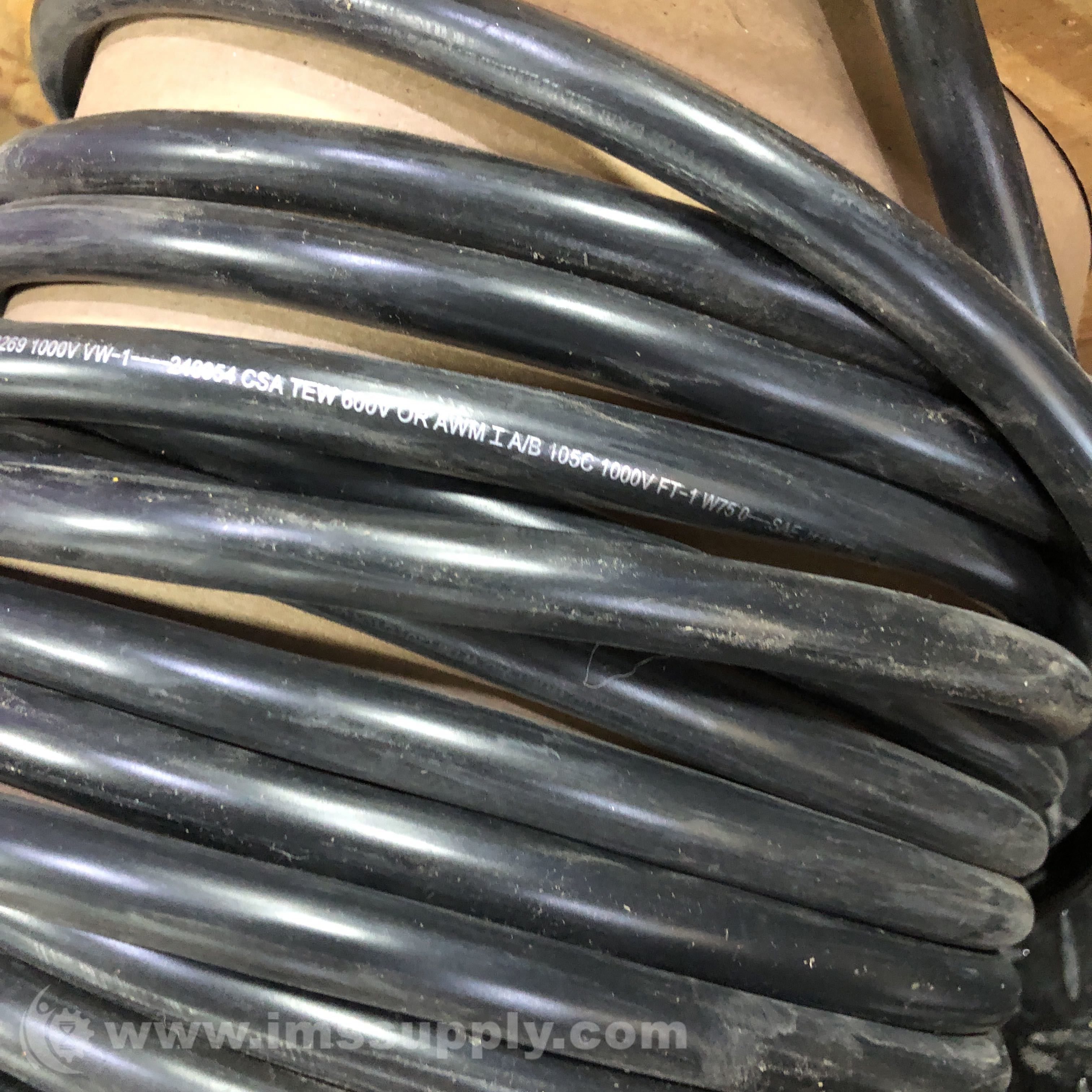 E315270 1/0 AWG Color Black Wire Spool - IMS Supply