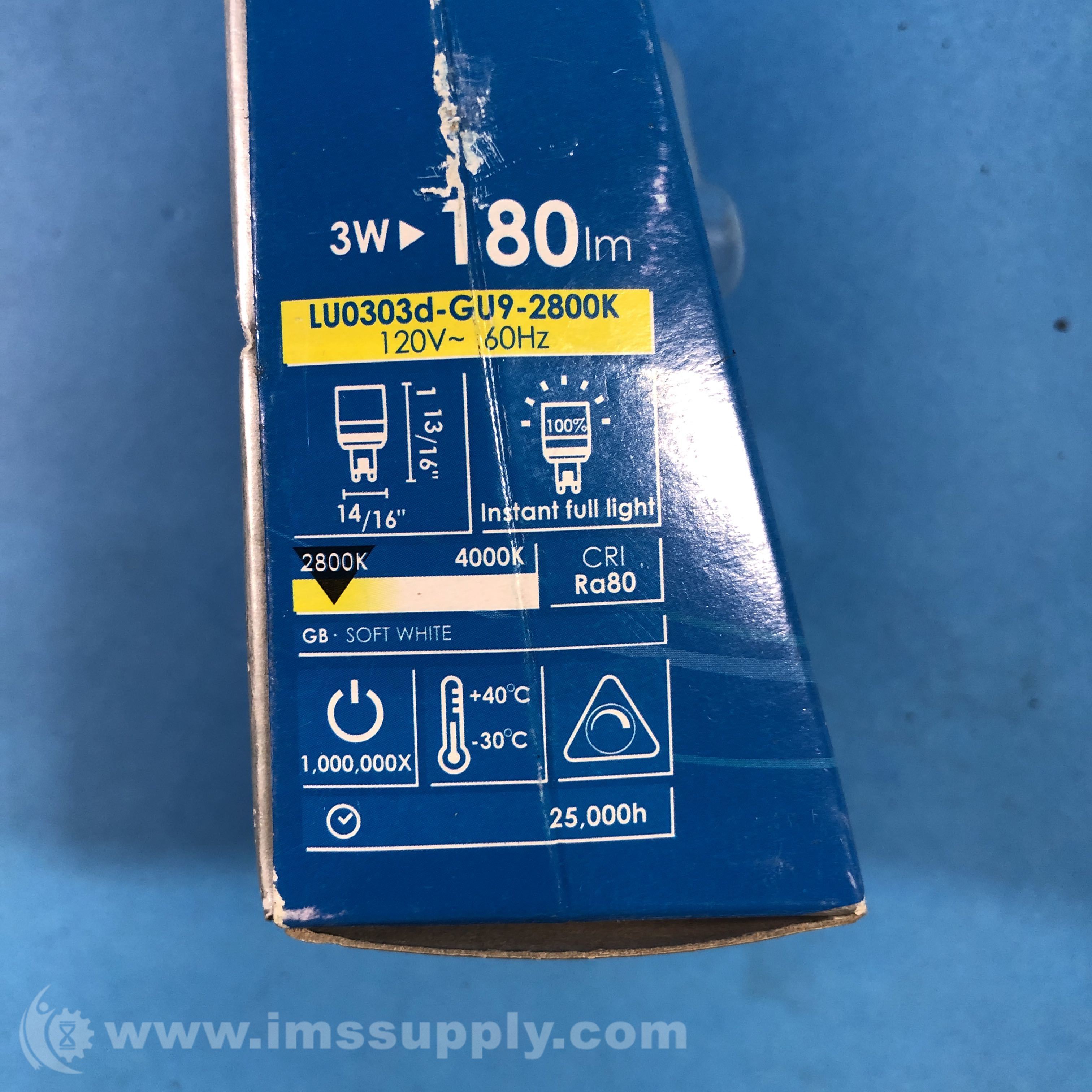 Megaman Lighting LU0303D-GU9-2800K G9 3W GU9 2800K Dimmable LED - IMS ...