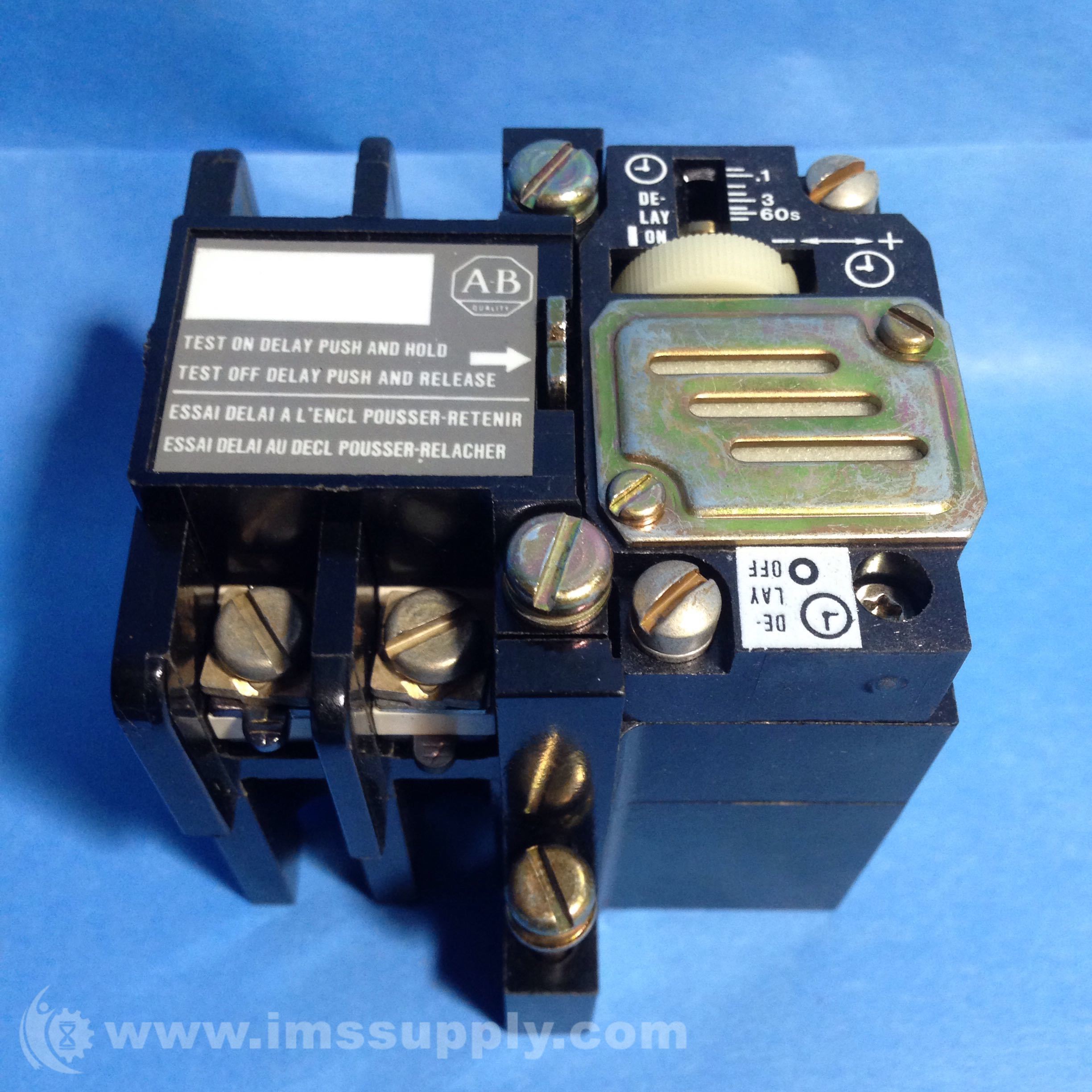Allen Bradley 700-NT Relay Time Delay Pneumatic Timing Unit - IMS Supply