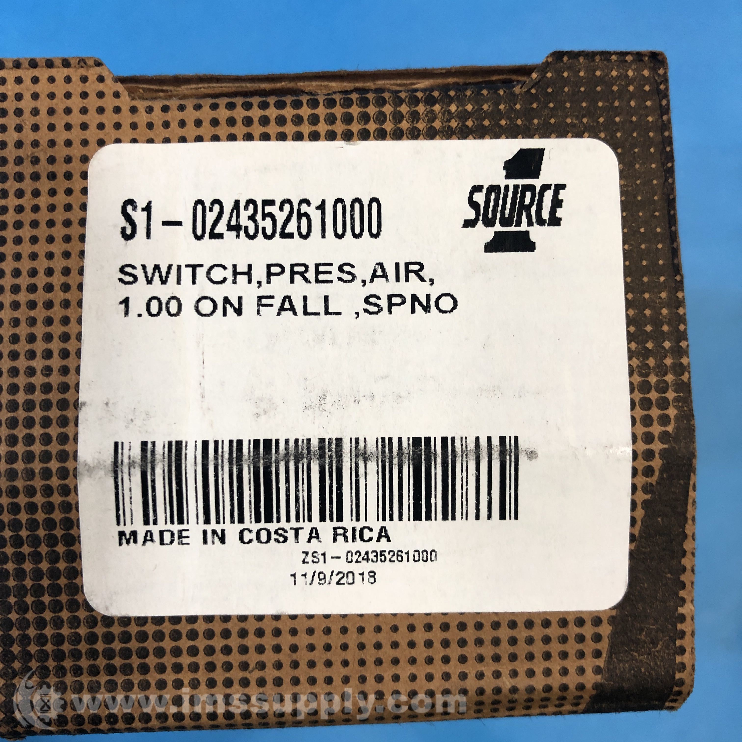 Source 1 S1-02435261000 1 Close on Fall Switch - IMS Supply