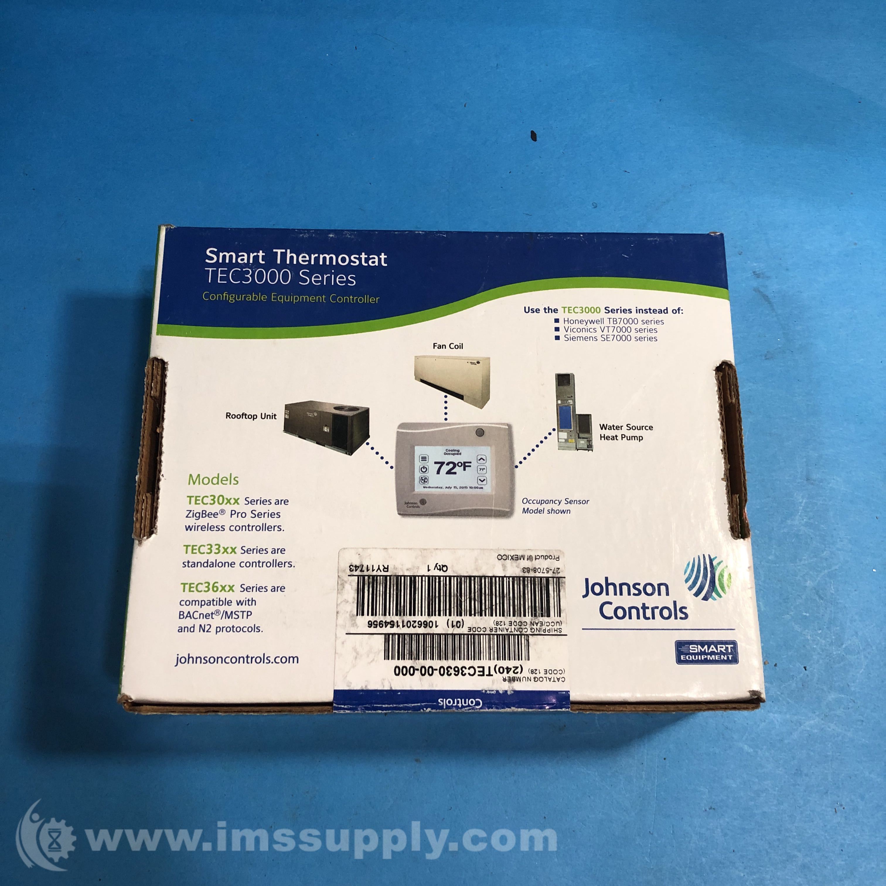 Johnson Controls TEC3630-00-000 Thermostat Controller - IMS Supply