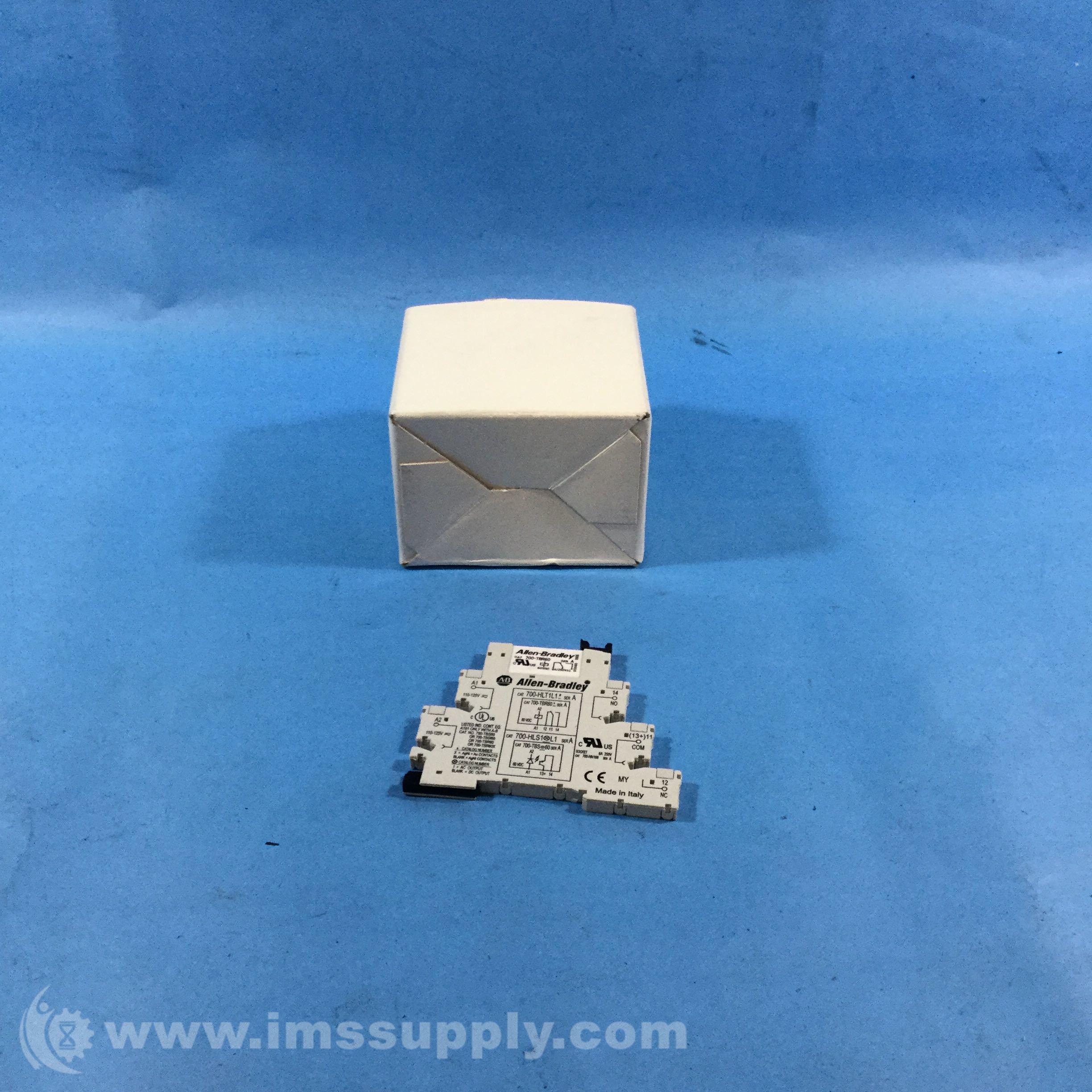 Allen Bradley 700-HLT1L1 Terminal Block Relay, LCSC, 120VAC/125 - IMS ...