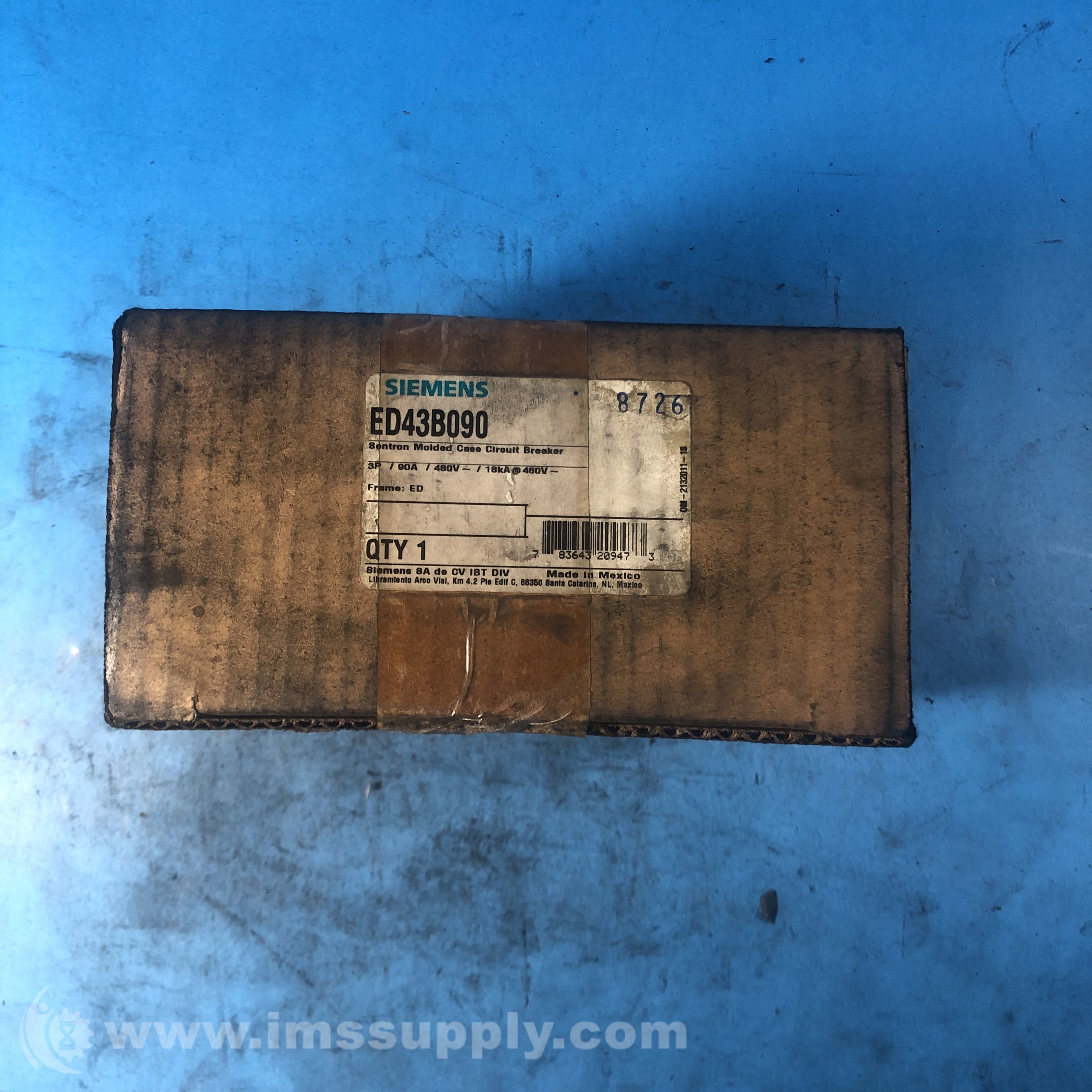 Siemens ED43B090 3 Pole Circuit Breaker - IMS Supply