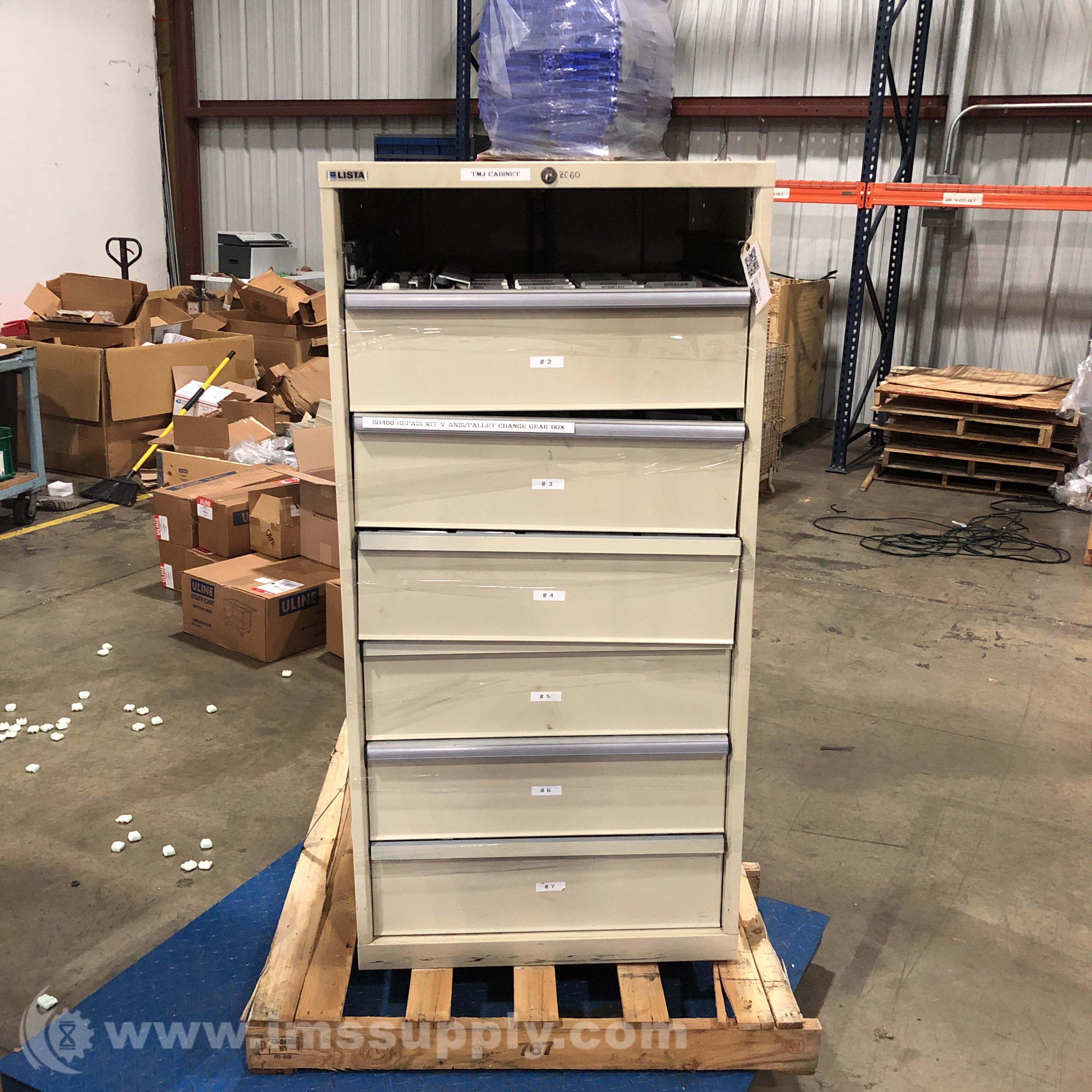 Lista Drawer Cabinet, 6 Drawers, 29 x 29 x 57 - IMS Supply