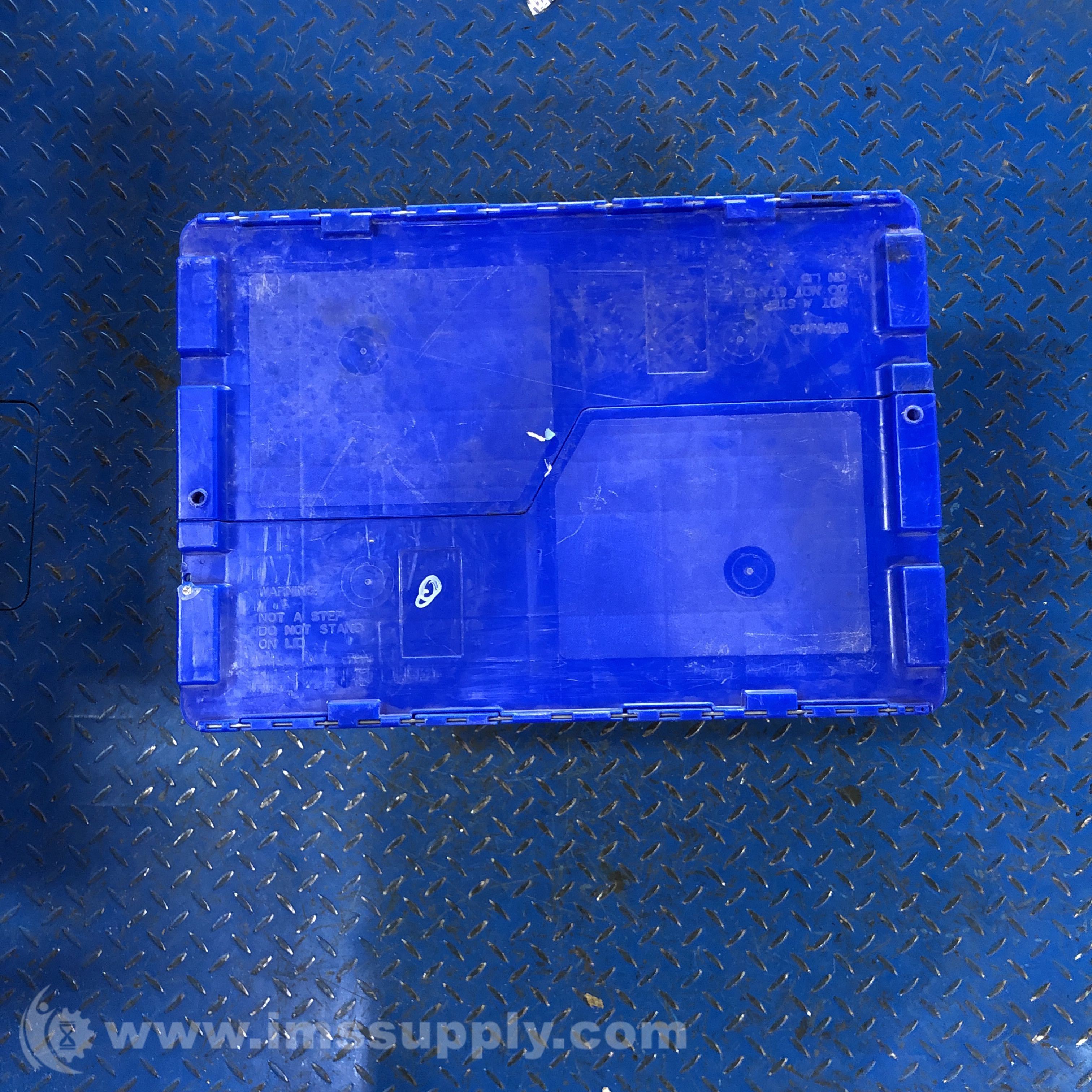 Uline Heavyy-Duty Storage Tote Color Blue - IMS Supply