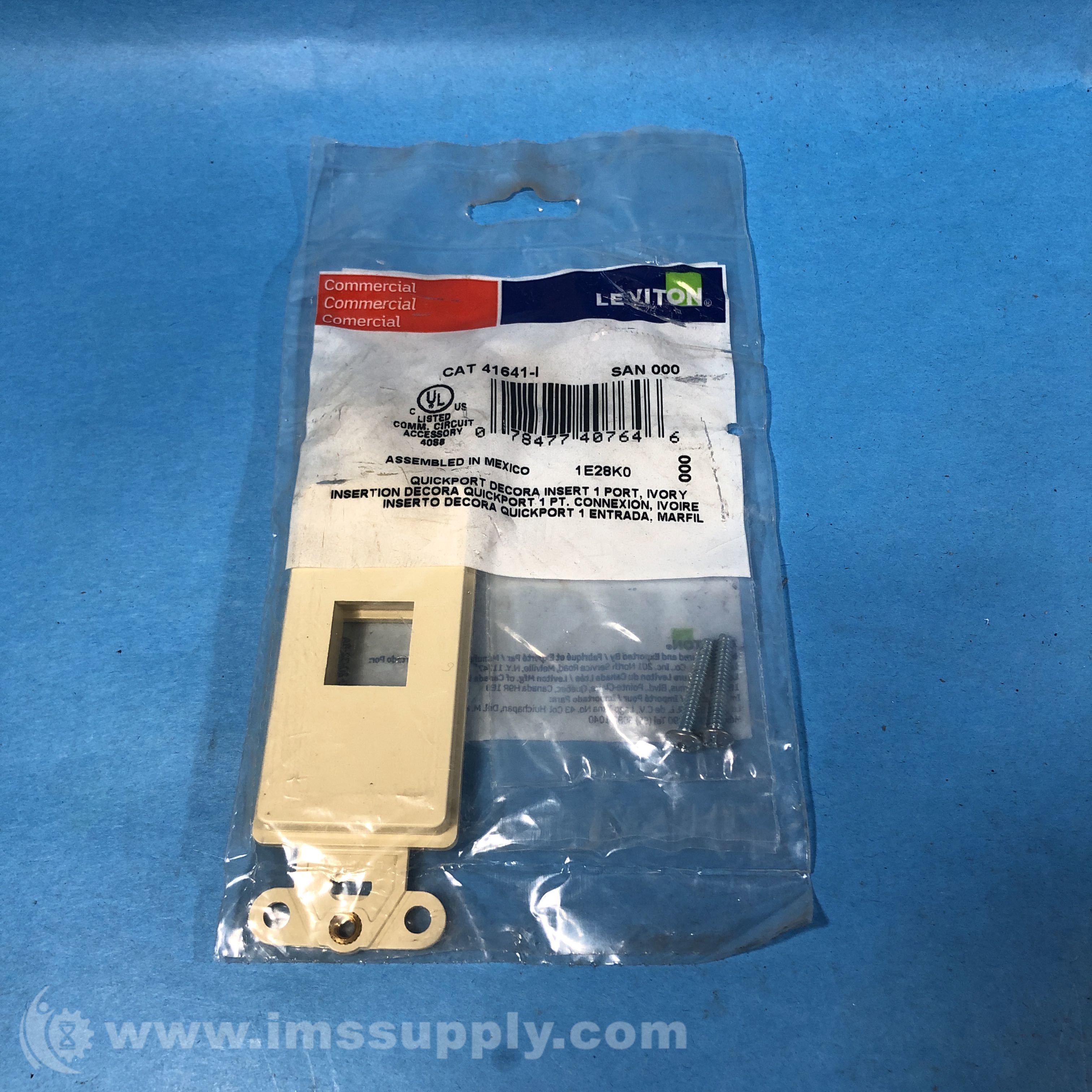 Leviton 41641-I Quickport Decora Insert - IMS Supply