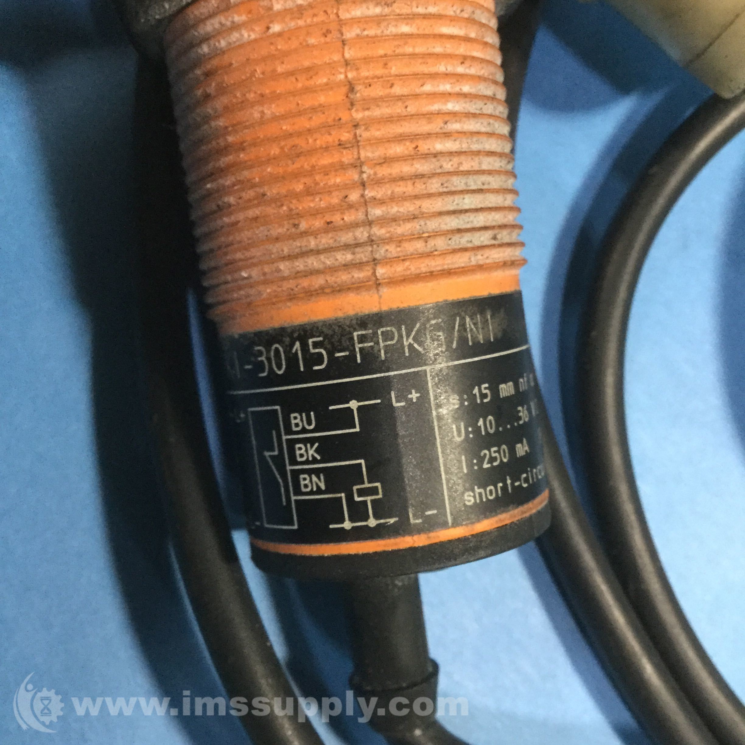 Ifm KI5207 Capacitive Sensor, 2 m Cable, M30 x 1.5 - IMS Supply