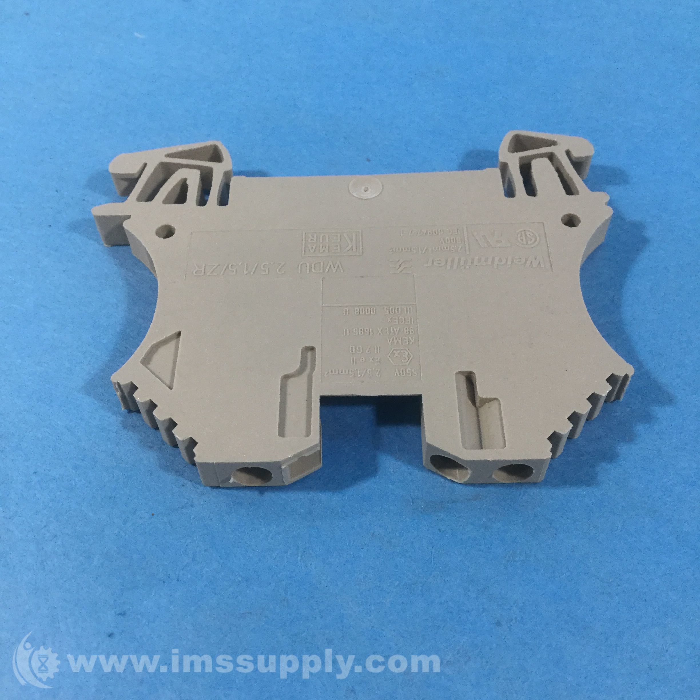 Weidmuller WDU 2.5/1.5/ZR Terminal Block 20AMP 300V - IMS Supply