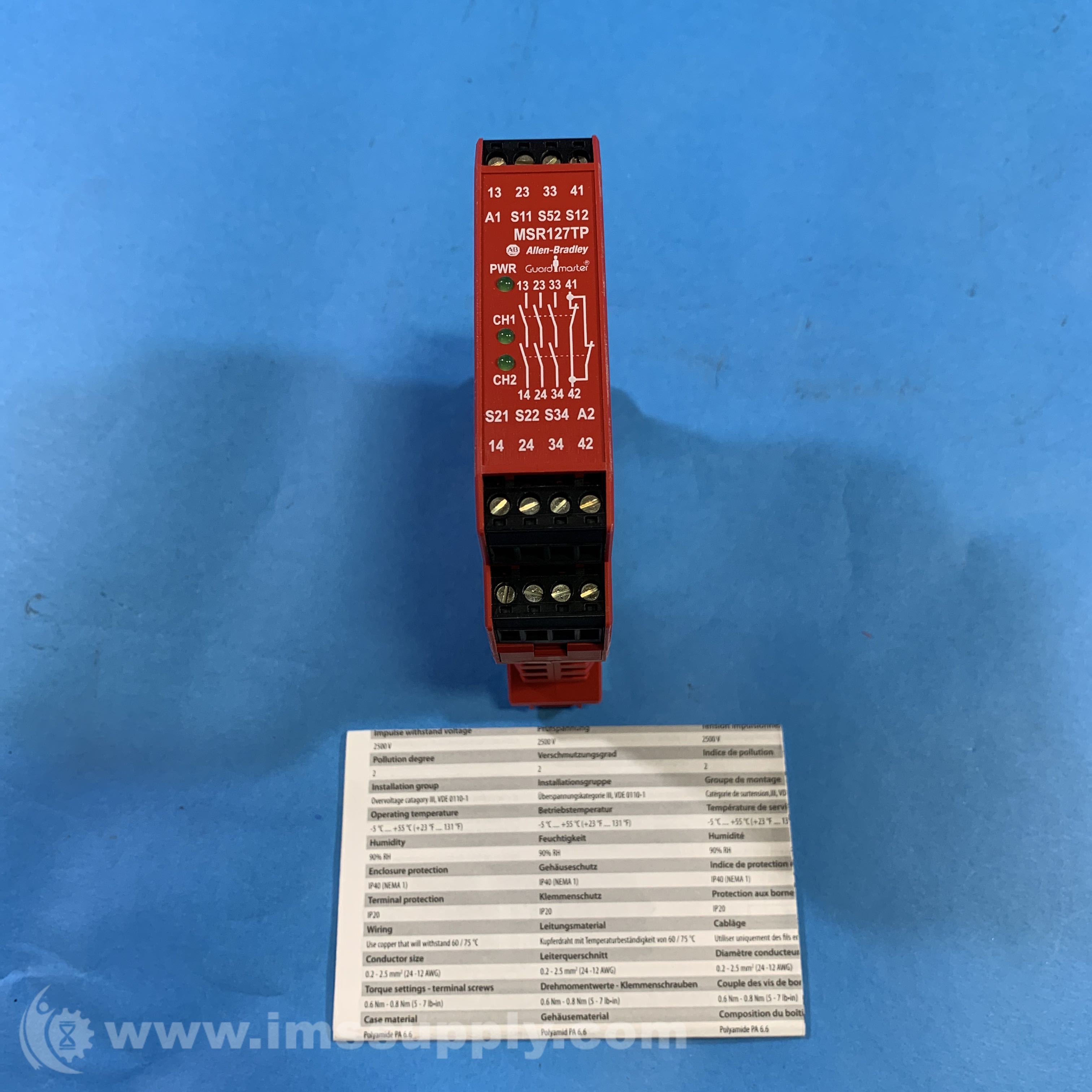 Allen Bradley 440R-N23132 Guardmaster Safety Relay - IMS Supply