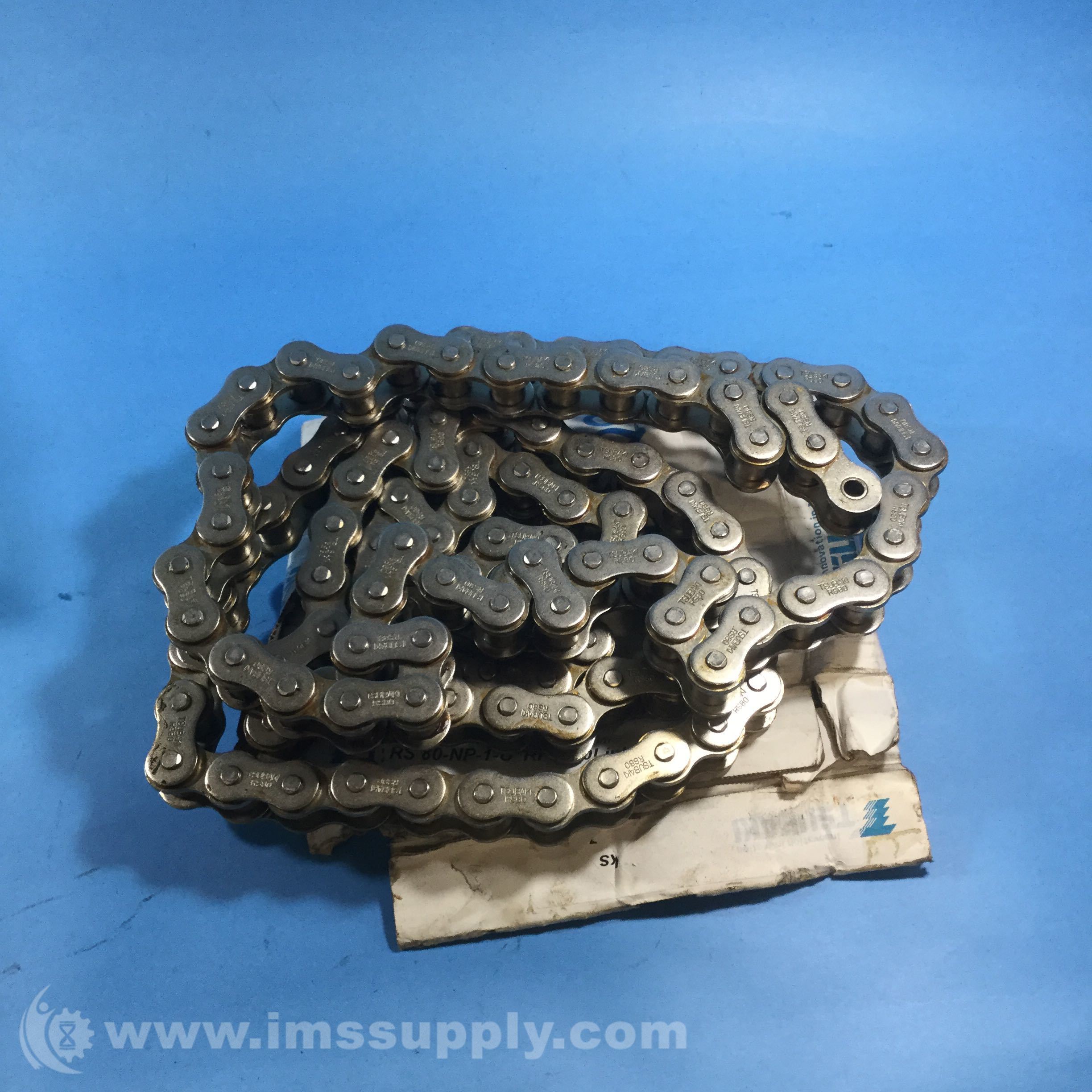 Tsubaki RS80 67 Link Roller Chain - IMS Supply