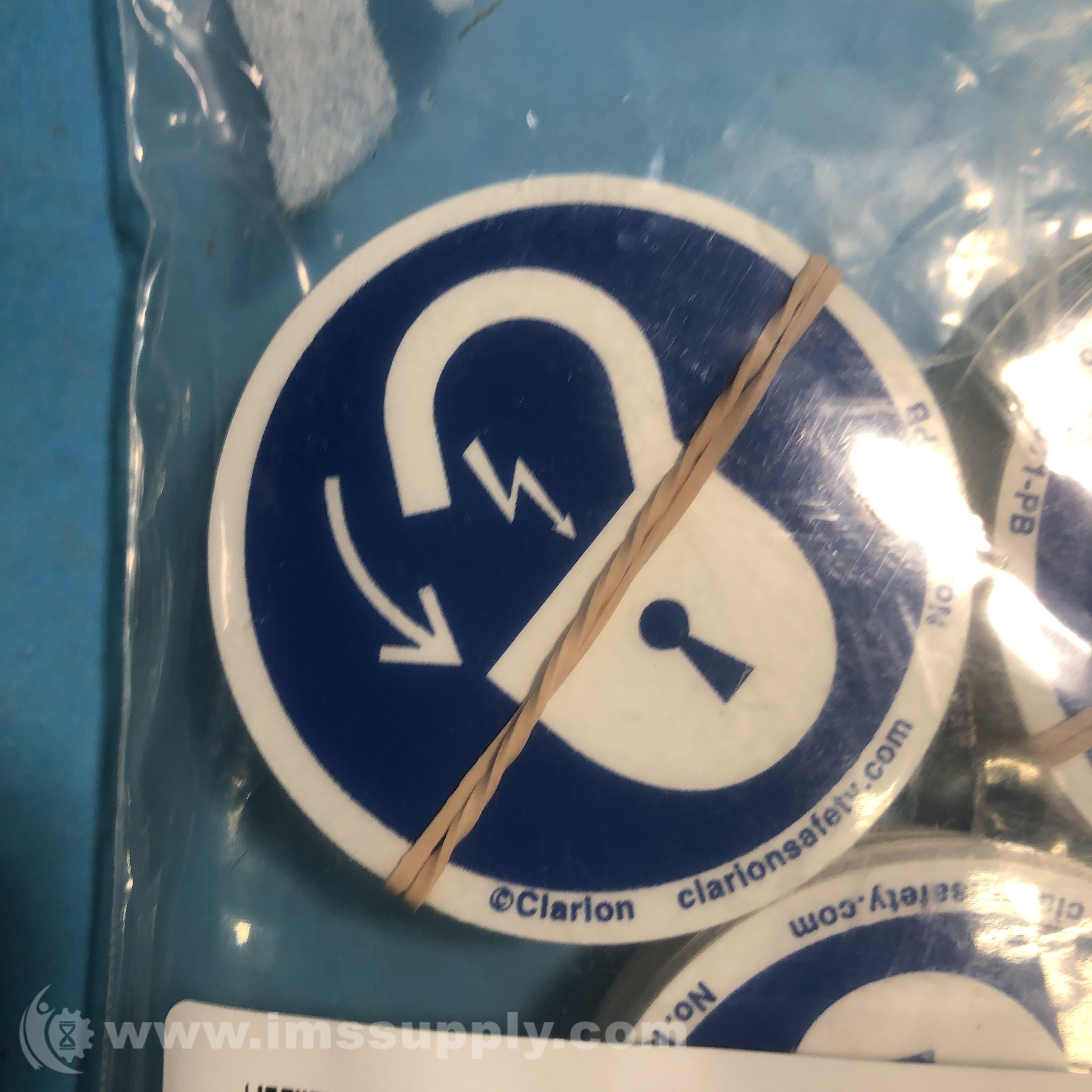 Clarion IS6011-PB Bag Of 250 Lock Out Electrical Safety Labels - IMS Supply
