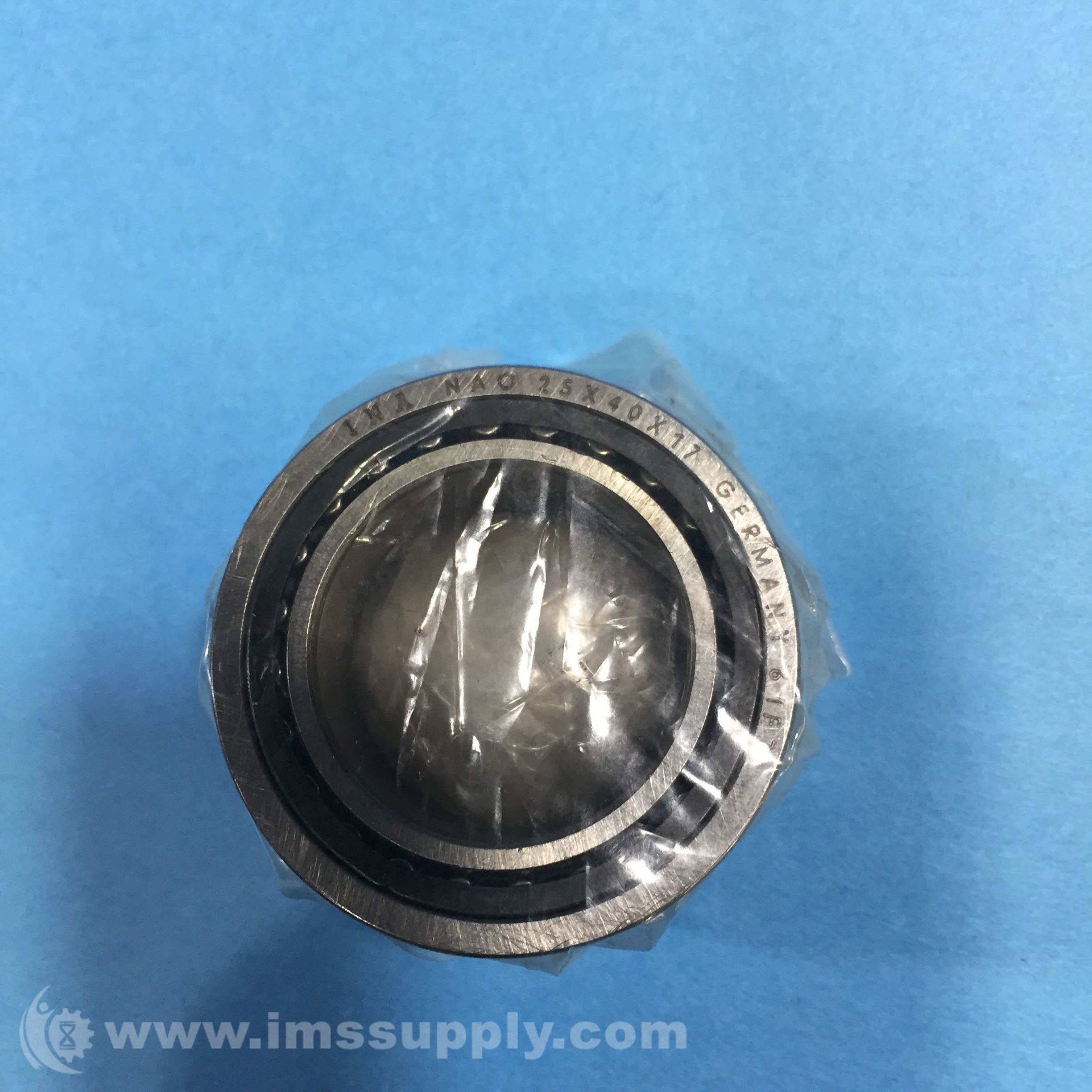 Ina NA025X40X17 Needle Roller Bearing, With Steel Inner Ring - IMS Supply
