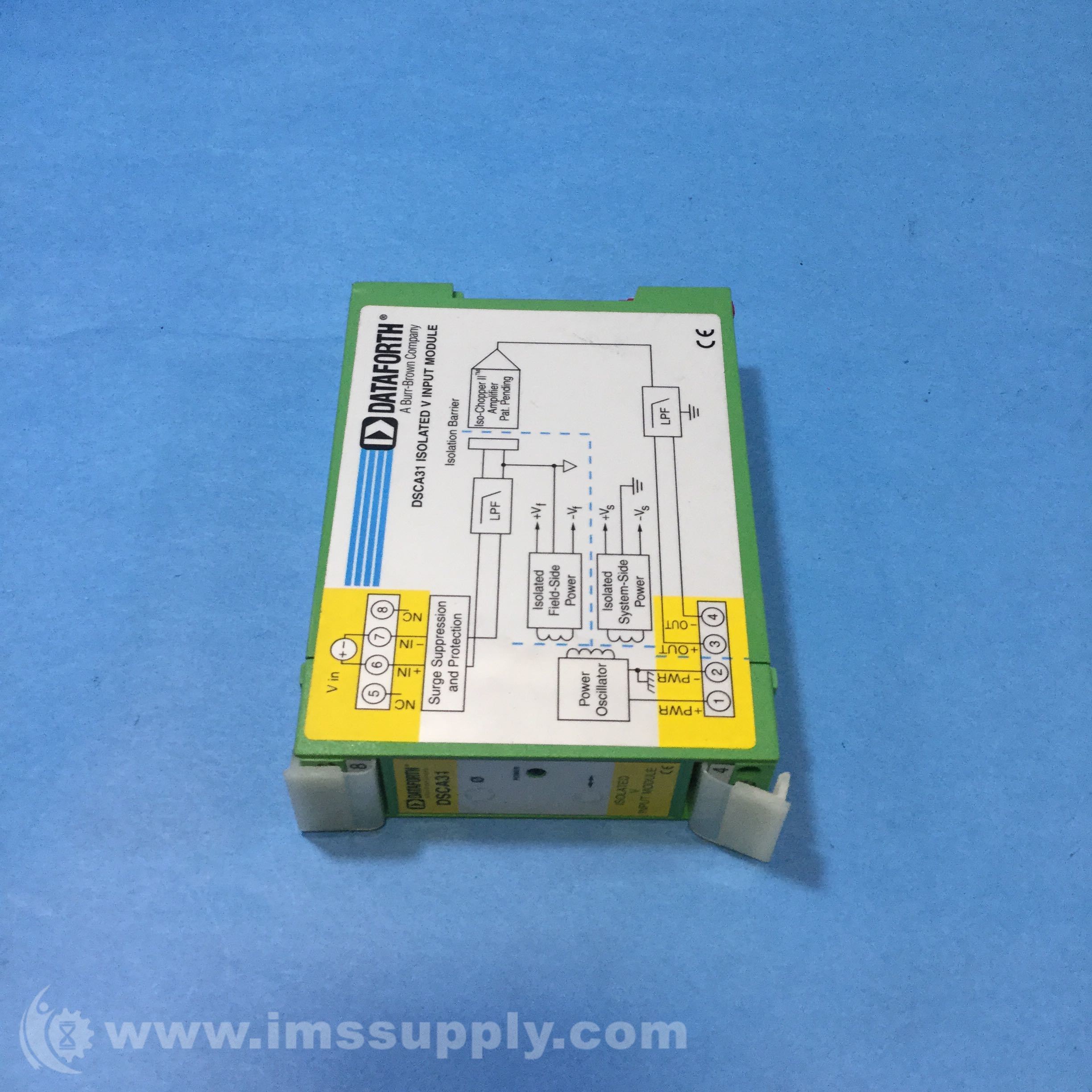 Dataforth DSCA31-14C Input Module, Isolated V, Analog - IMS Supply